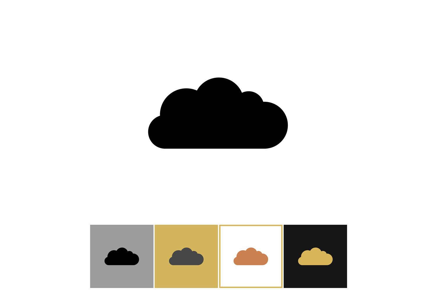 Cloud icon, bubbles clouds shapes (909021) | Icons | Design Bundles