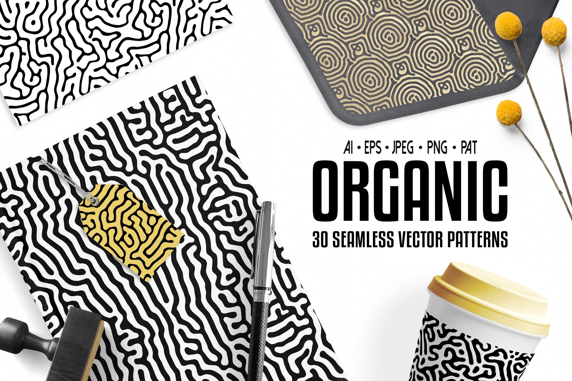 30 Abstract Seamless Vector Patterns