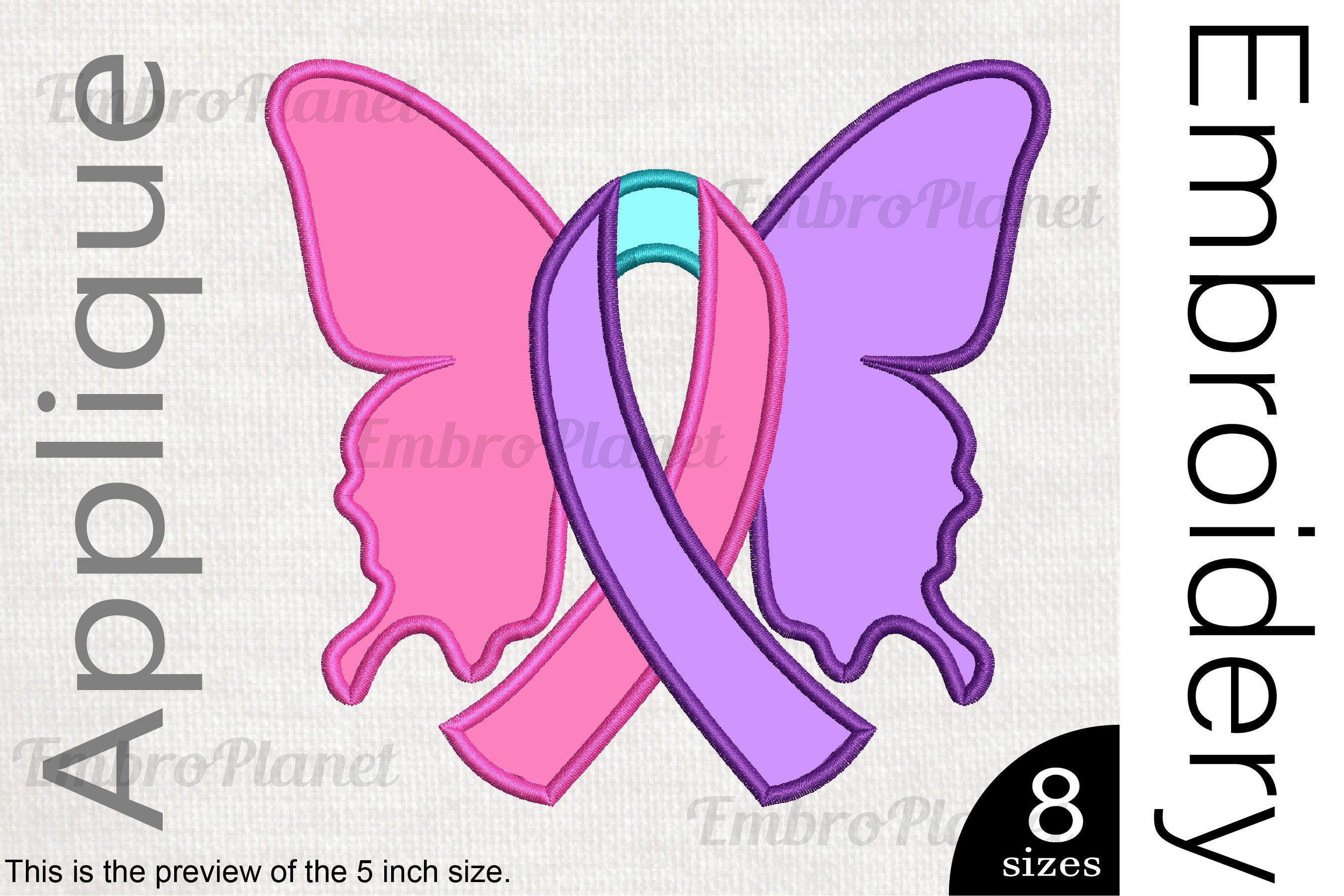 Thyroid Cancer Symbol Butterfly