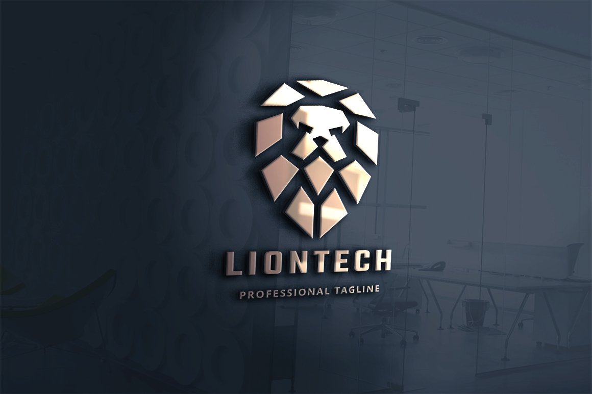 Lion Tech Logo (673360) | Logos | Design Bundles