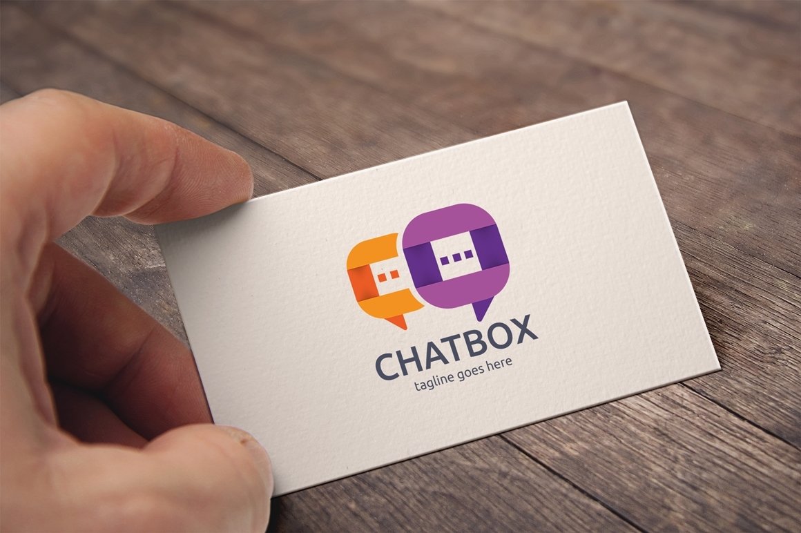 Chat Box Logo (663475) | Logos | Design Bundles