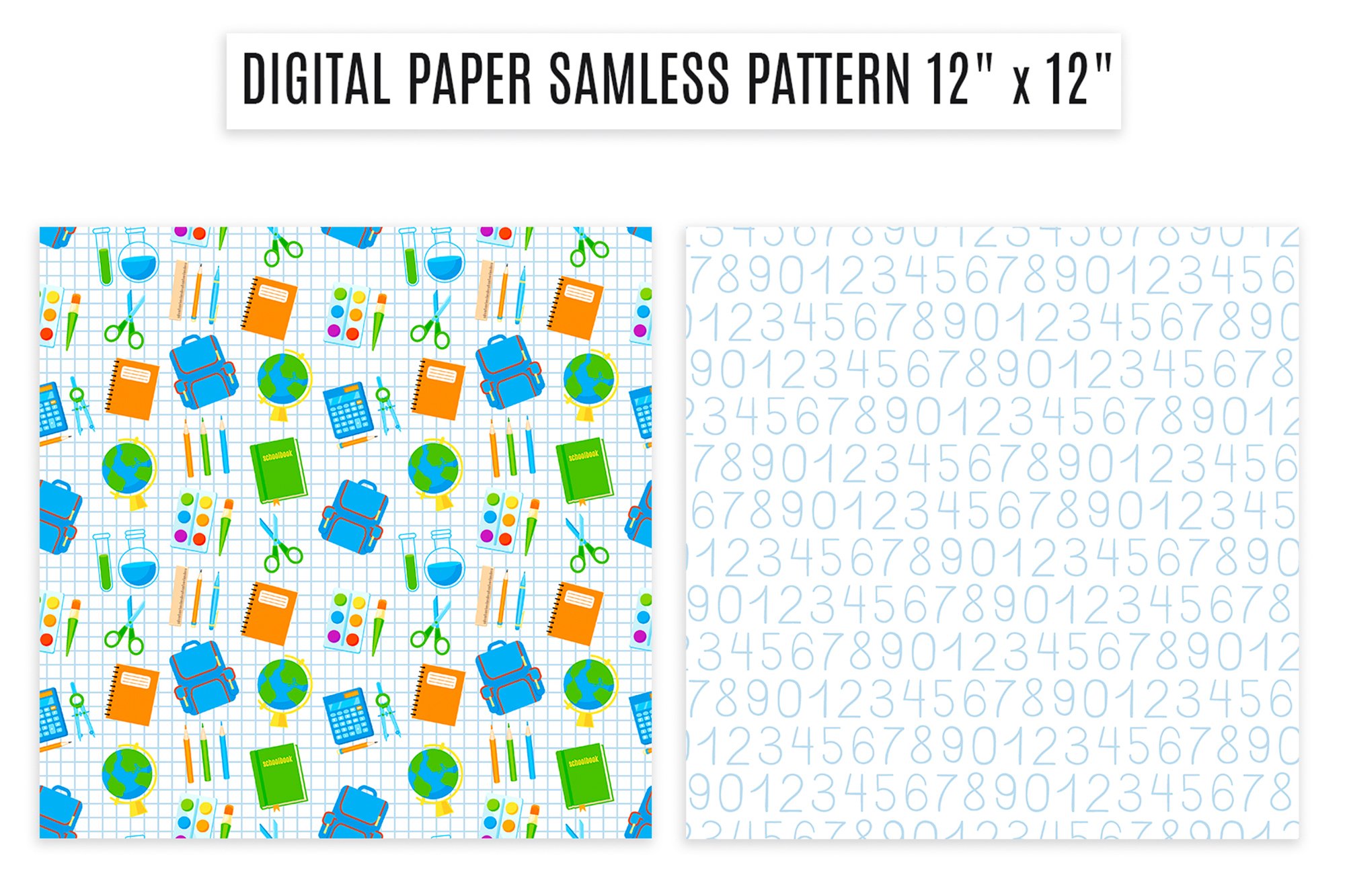 School clipart. Education. Stationery supplies. (1121038) | Elements ...