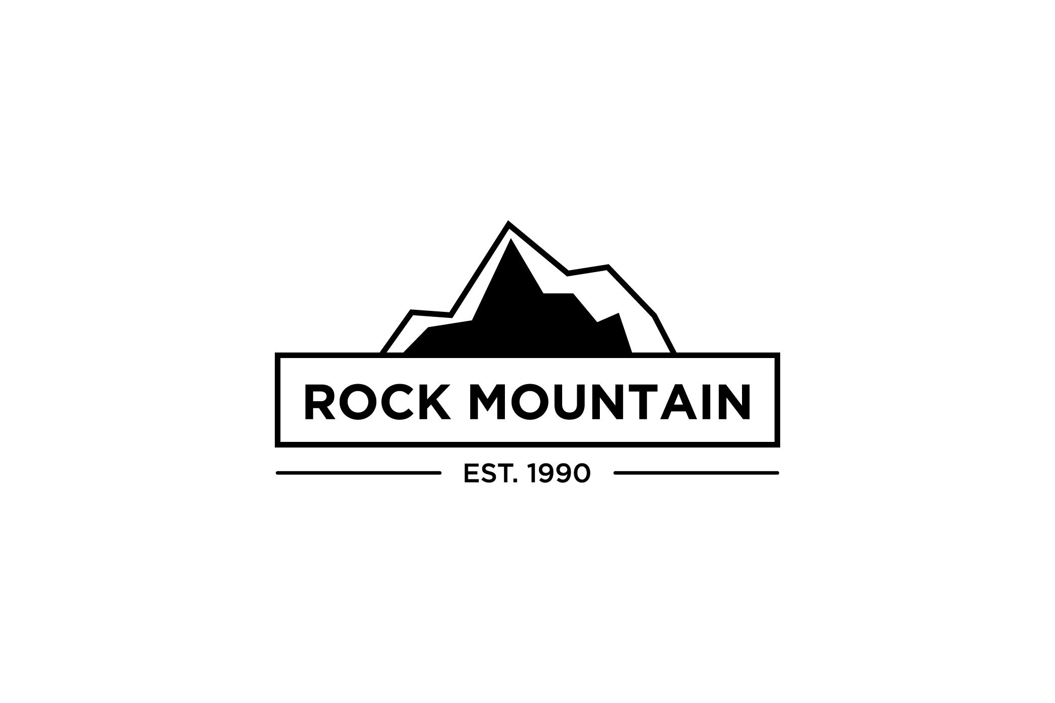 Rock Mountain Logo (778412) | Logos | Design Bundles