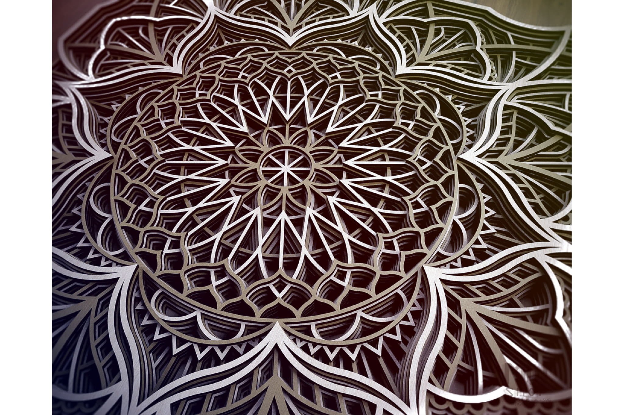 M24 - Mandala DXF pattern laser cut, Flower mandala pattern (580222 ...