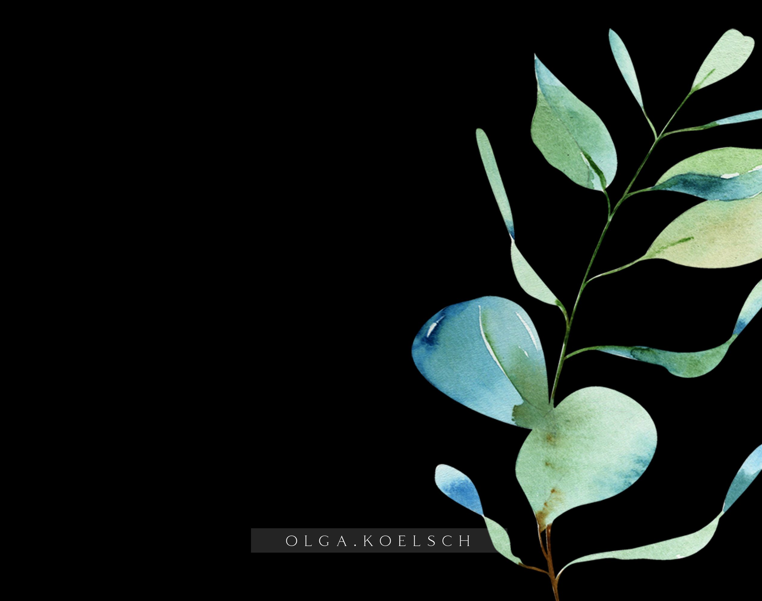 Watercolor eucalyptus borders clipart, Greenery digital (1058546 ...