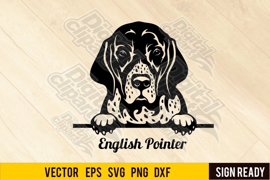 English Pointer Silhouette