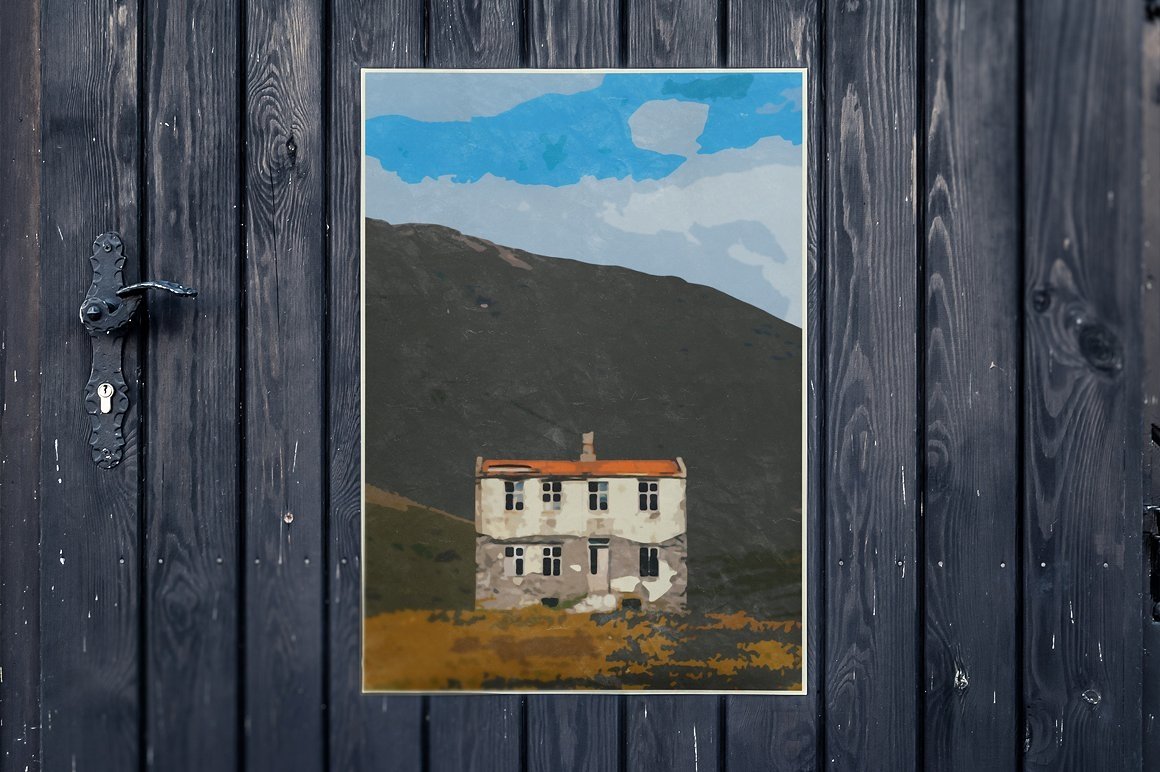 Vintage Landscape Poster Template (48218) | Add ons | Design Bundles