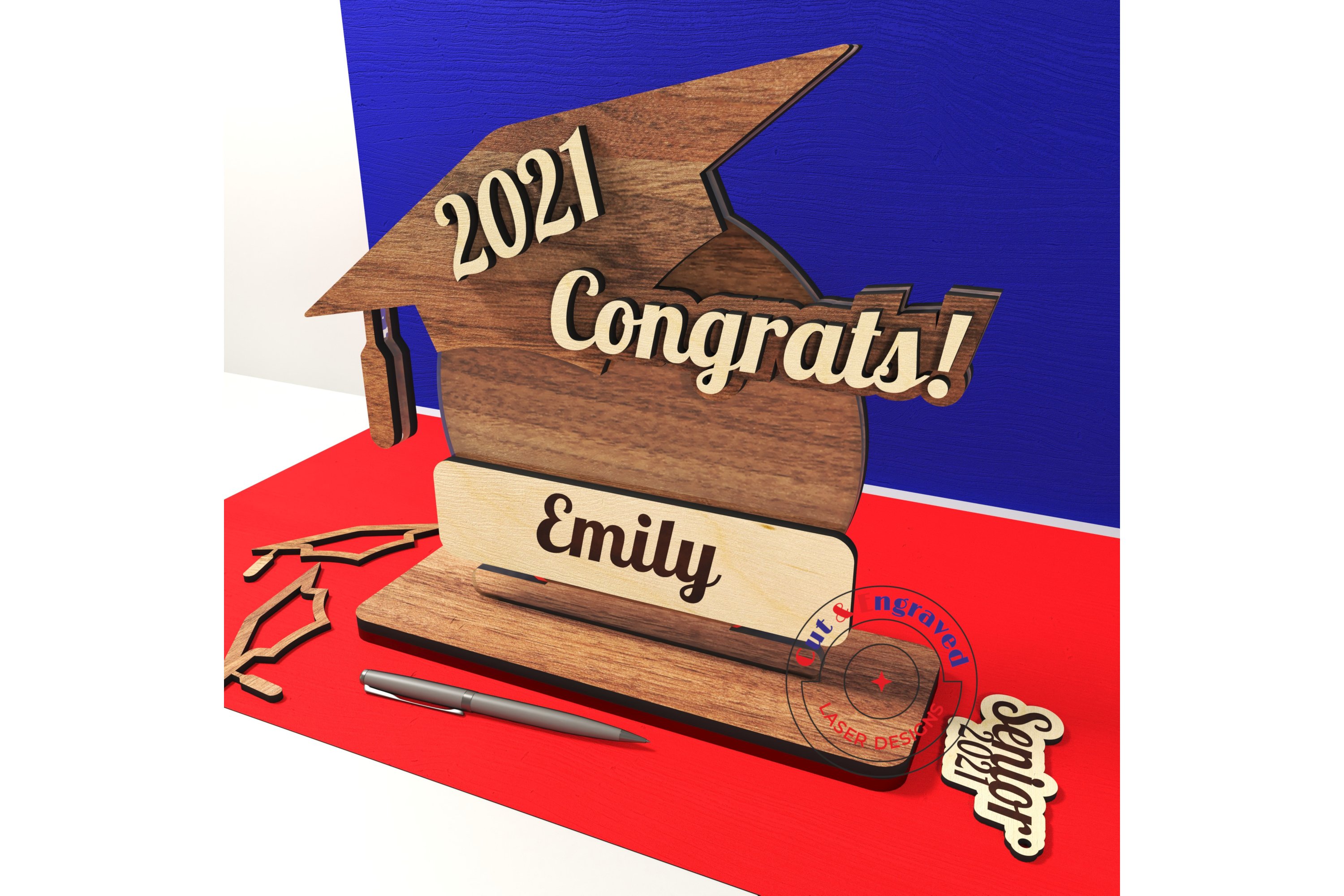 Craft Supplies & Tools Senior 2021 keychain SVG Laser cut template Cnc ...