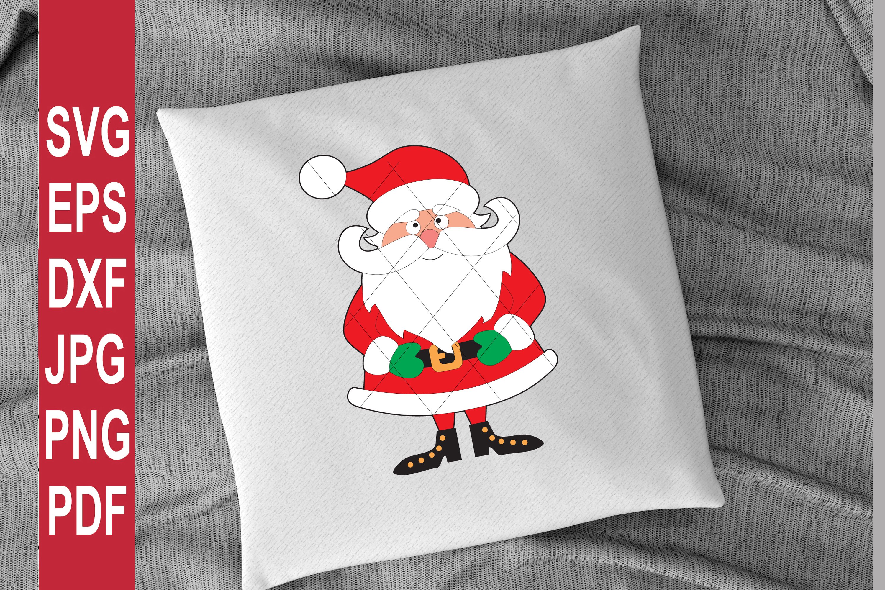 Santa SVG | Santa clipart | Christmas SVG (374175) | Cut Files | Design ...