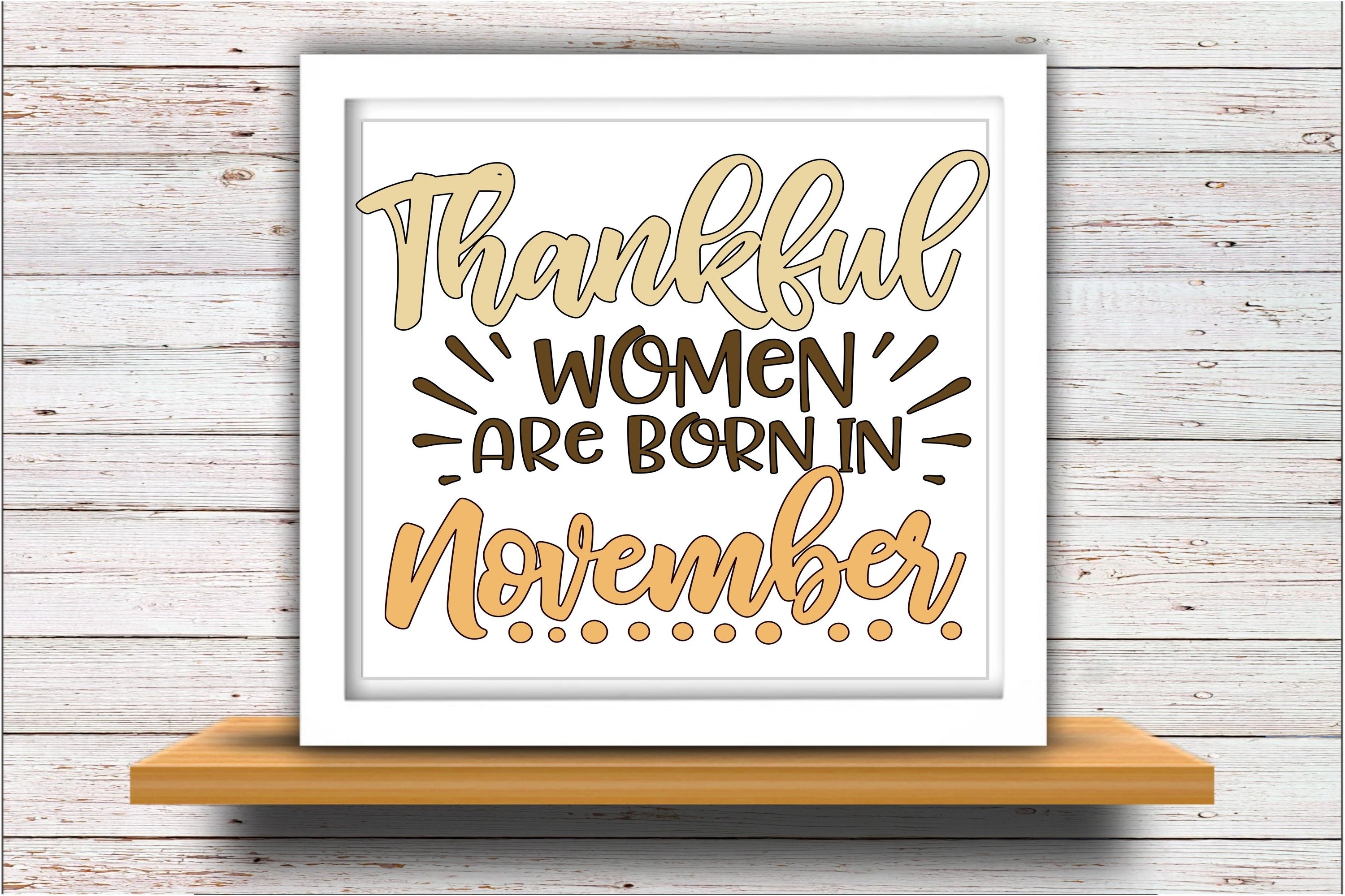 November SVG DXF JPEG Silhouette Cameo Cricut birthday girl (313785 ...
