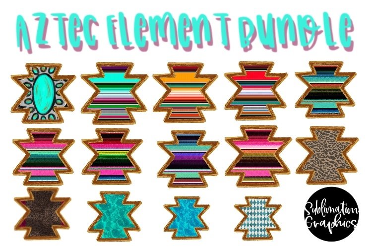 Hand Drawn Aztec Element Bundle