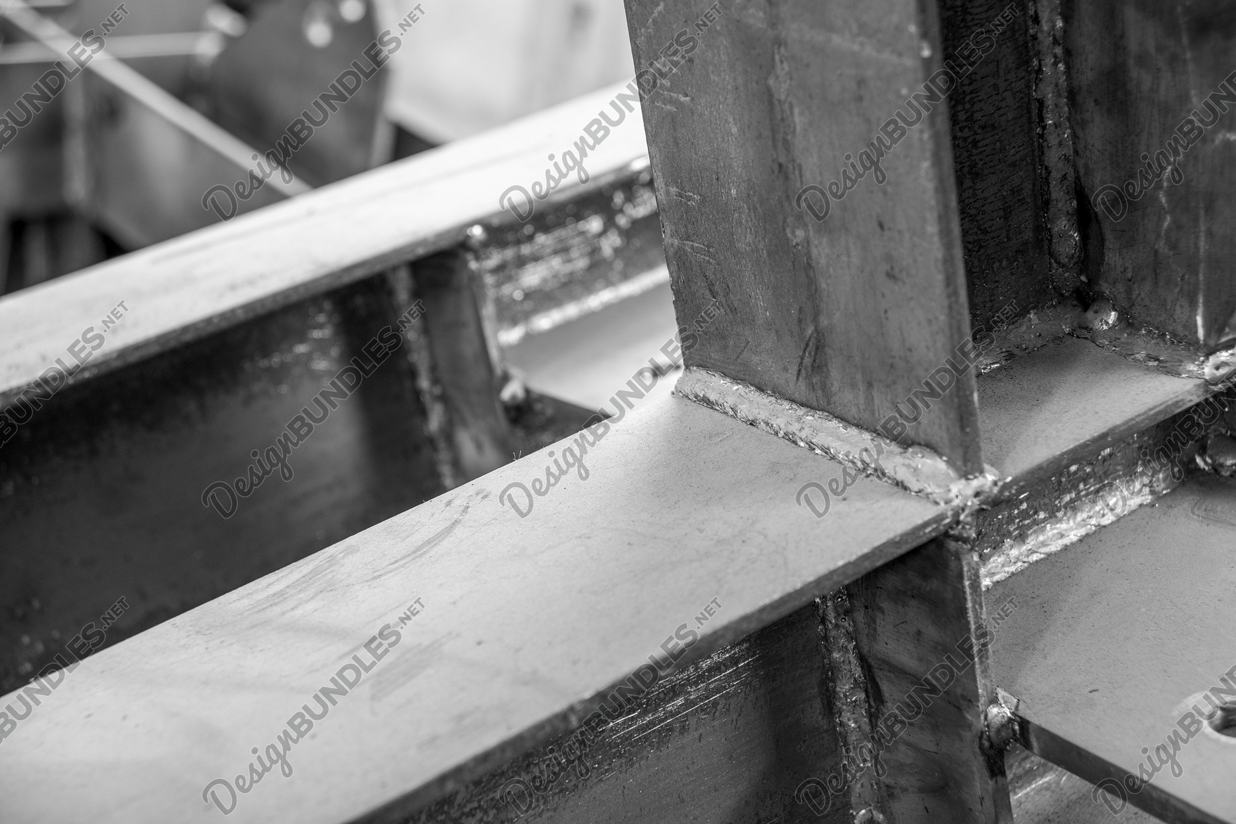 A weld on a metal channel bar, close-up (1190270) | Industry | Design ...