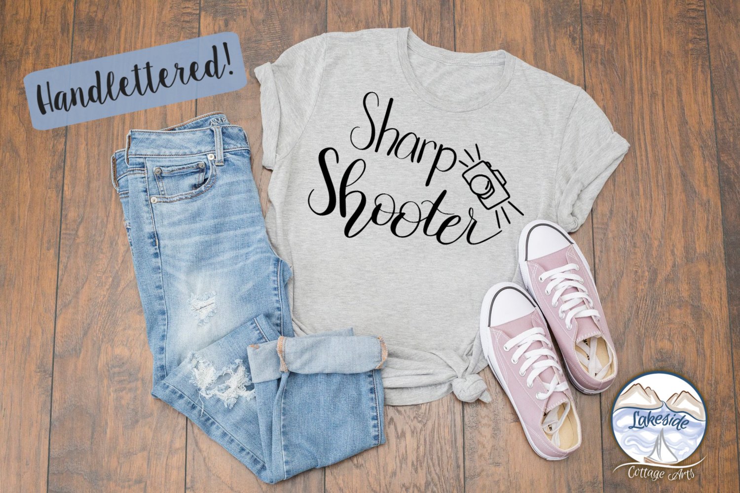 Sharp Shooter Hand Lettered SVG for Photographers (253285) | SVGs ...