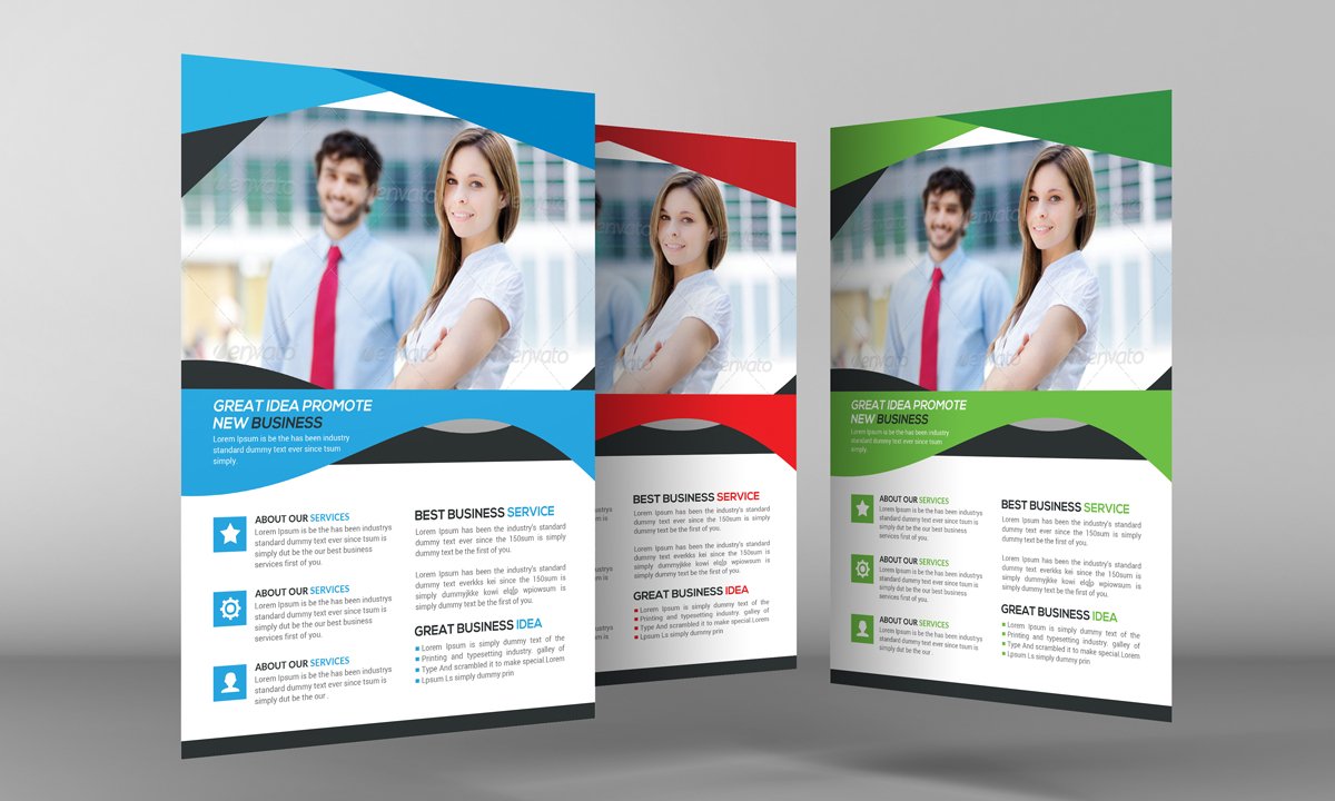 Financial Advisor Flyer Template (466595) | Flyers | Design Bundles