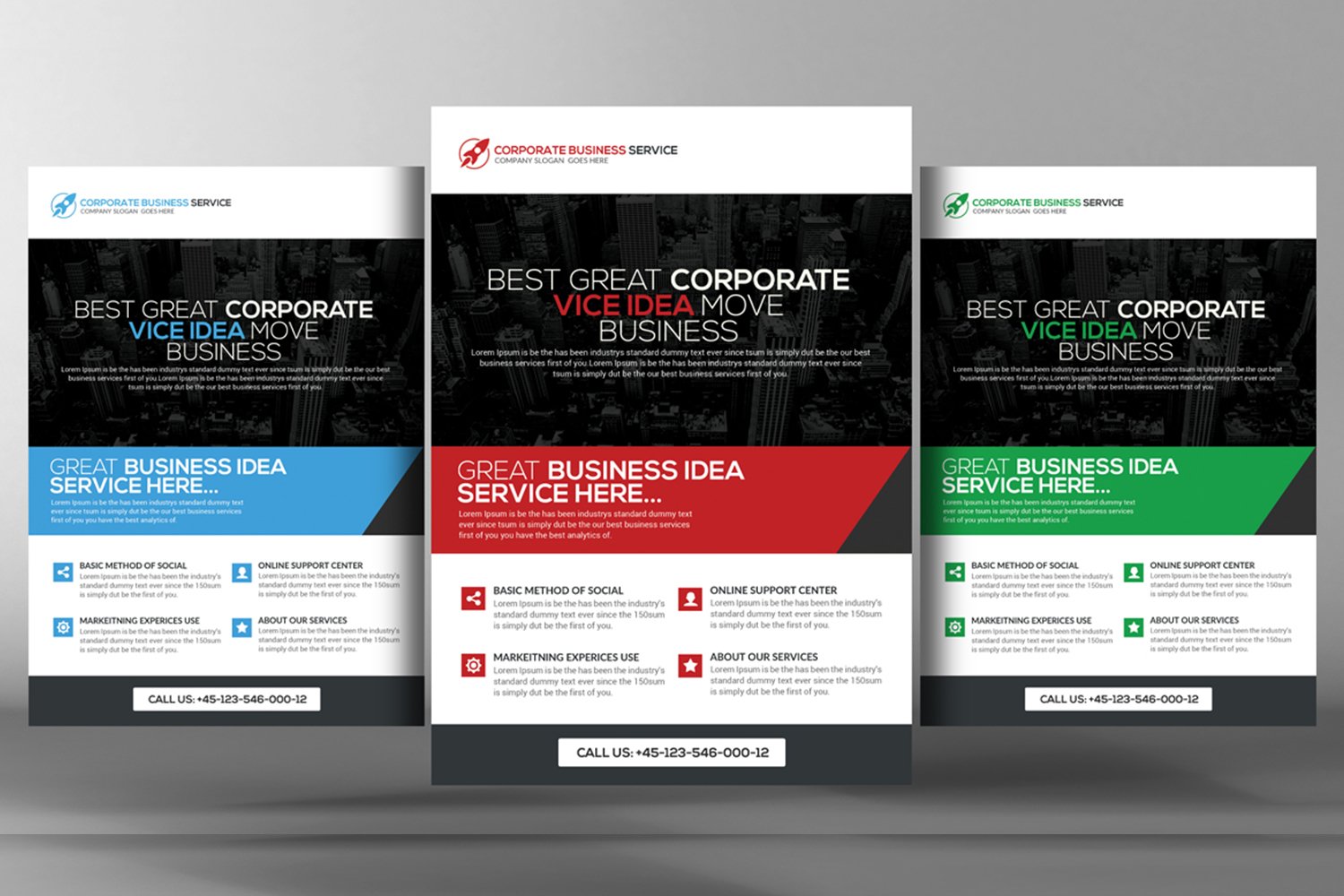 Cool Business Idea Flyer Templates (436739) | Flyers | Design Bundles