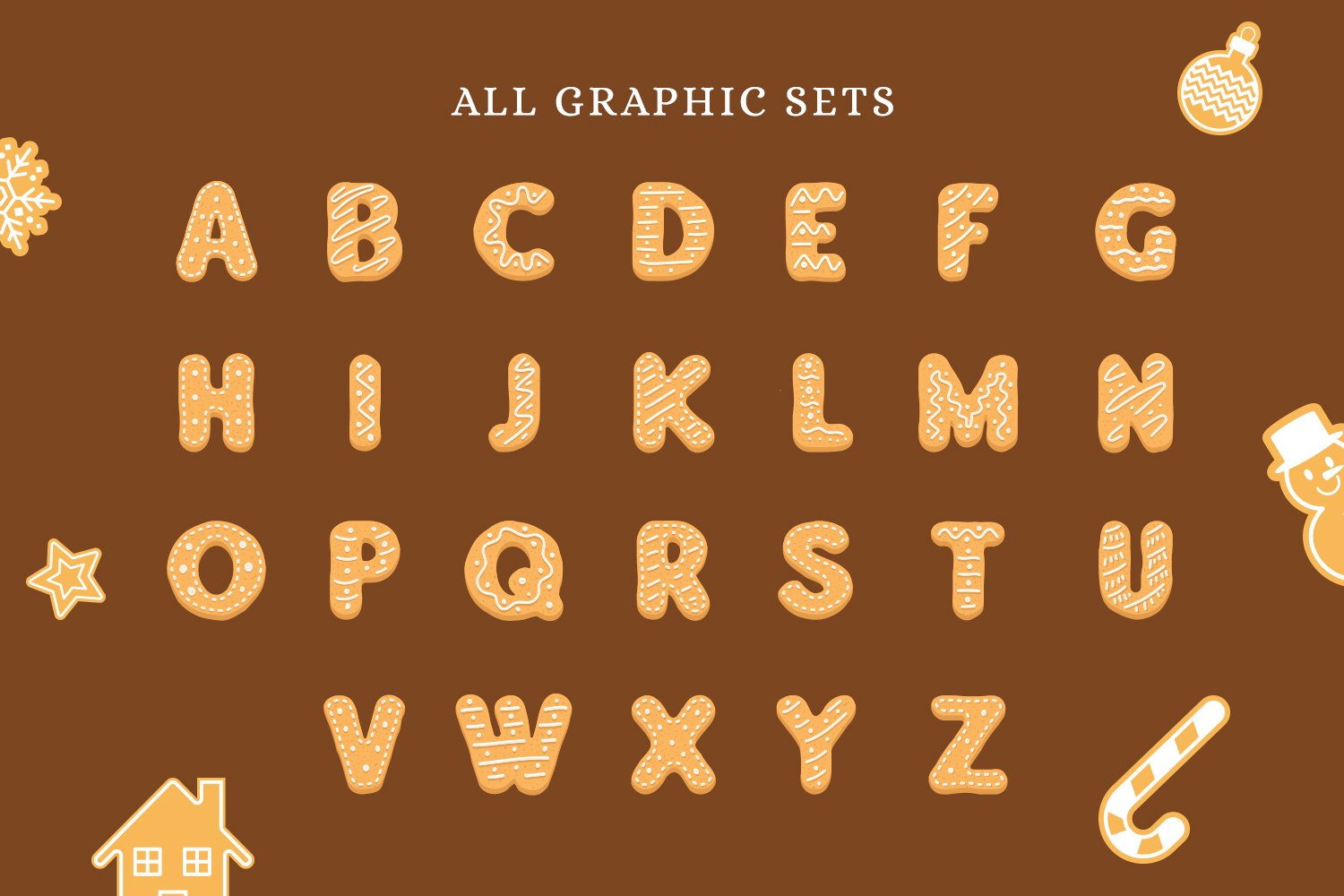 Gingerbread Alphabet Set