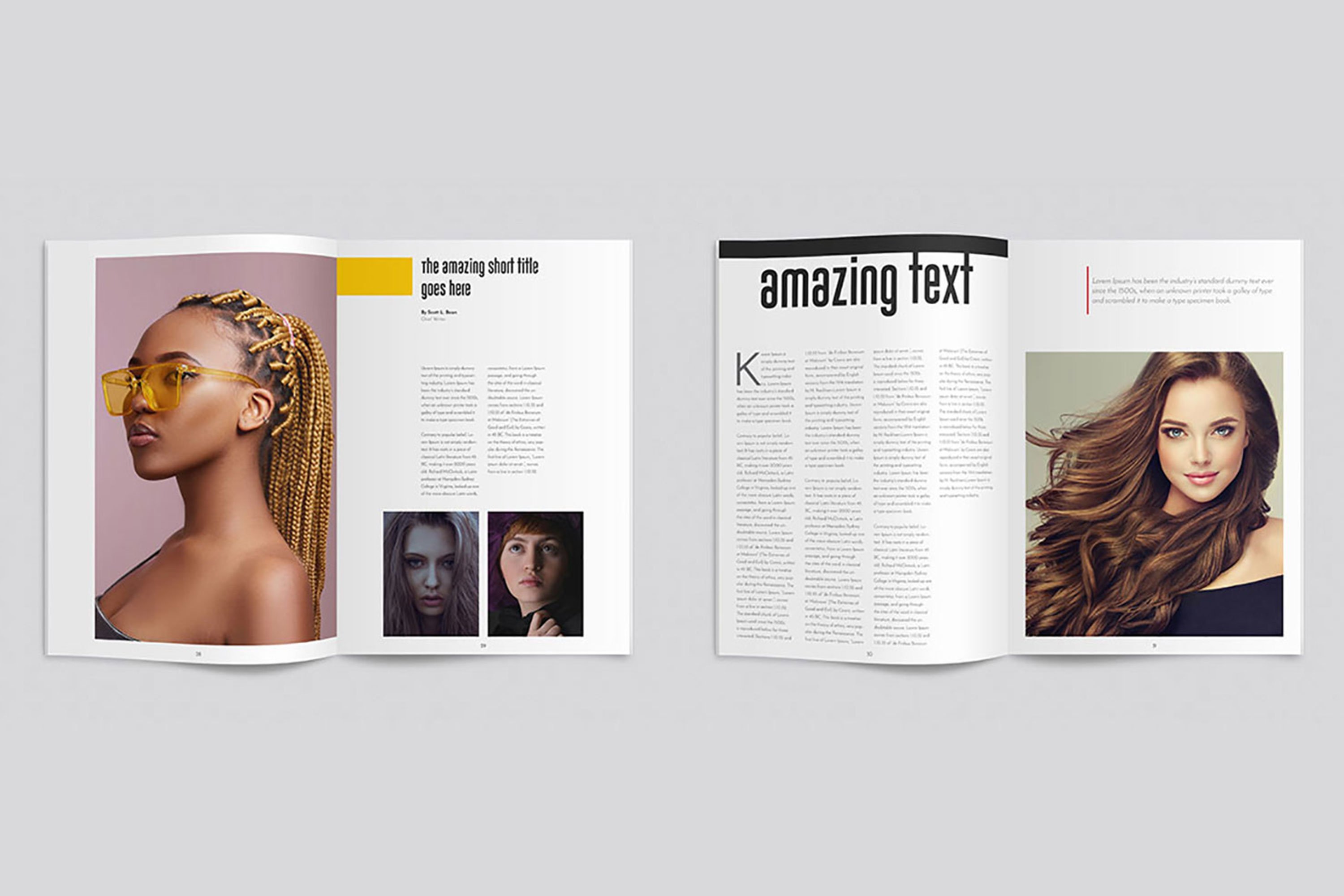 Indesign Multiple Magazine Layout 15 InDesign Magazines & Brochures ...