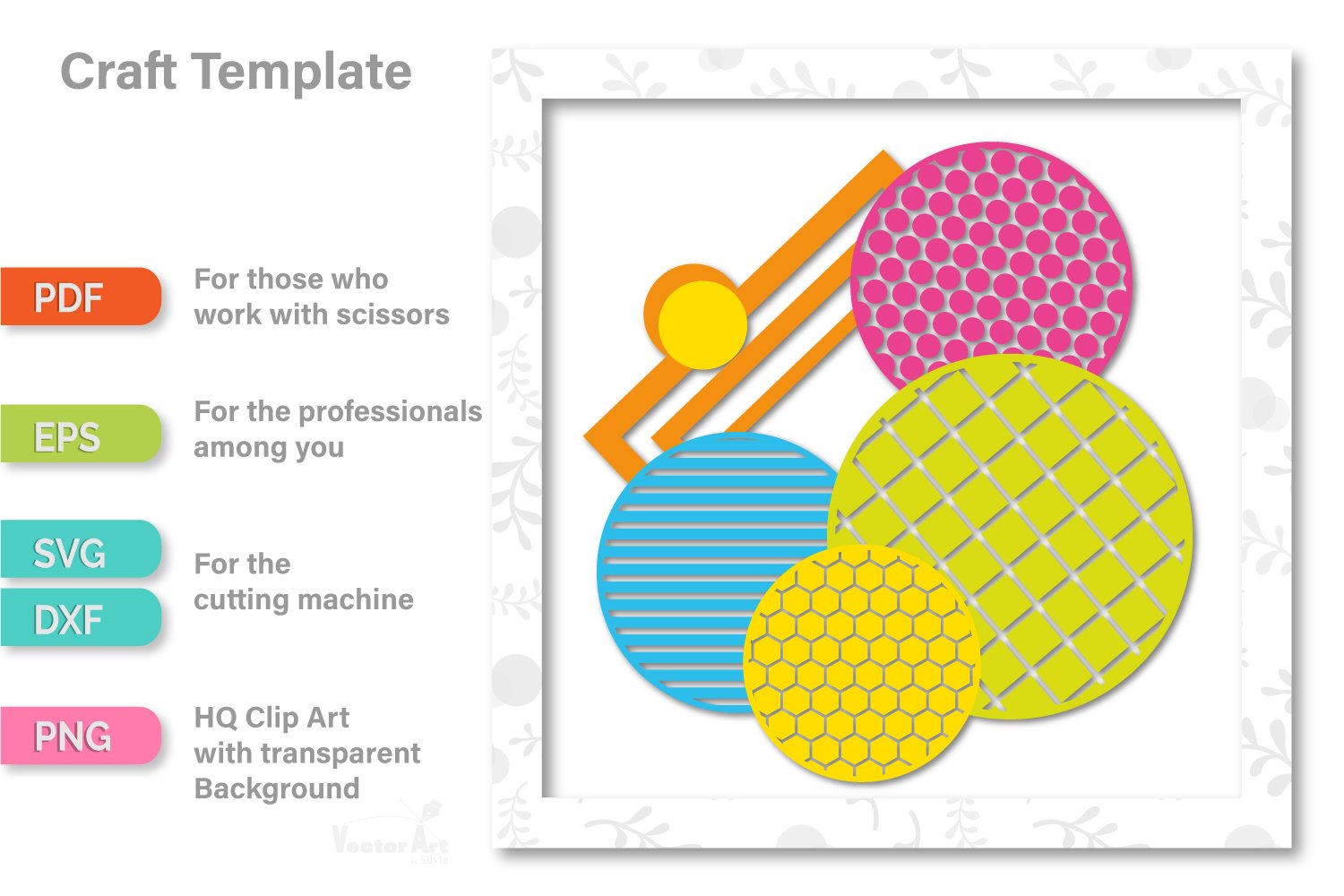 Colorful Geometric - Cut File for Crafters (914360) | Paper Cutting ...