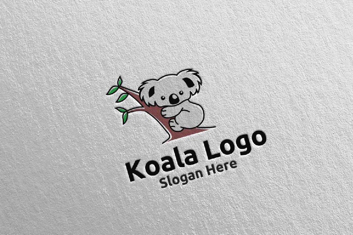 Koala Logo (22307) | Logos | Design Bundles
