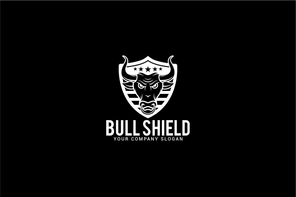 bull shield logo (428296) | Logos | Design Bundles