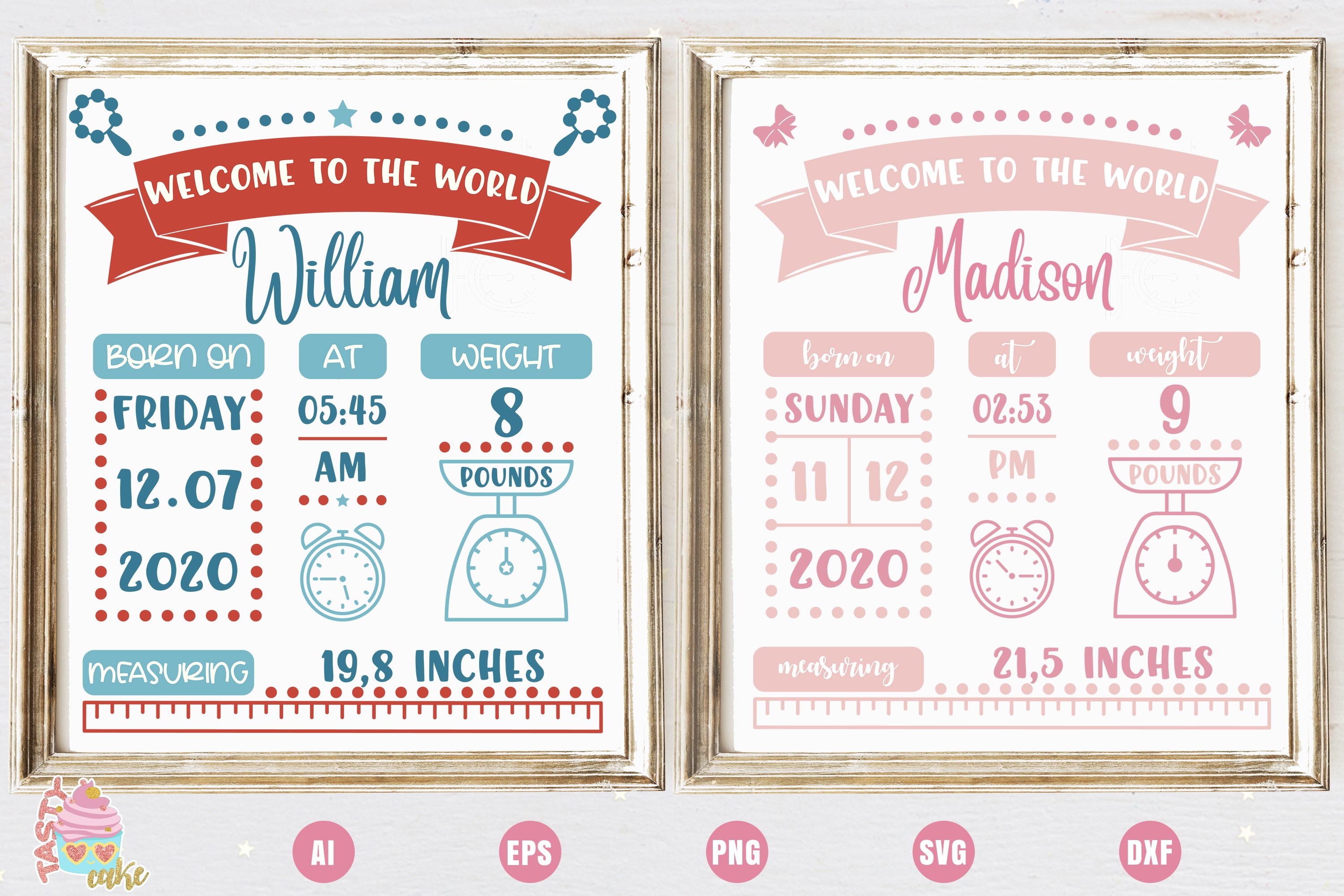 Birth Stats Printable