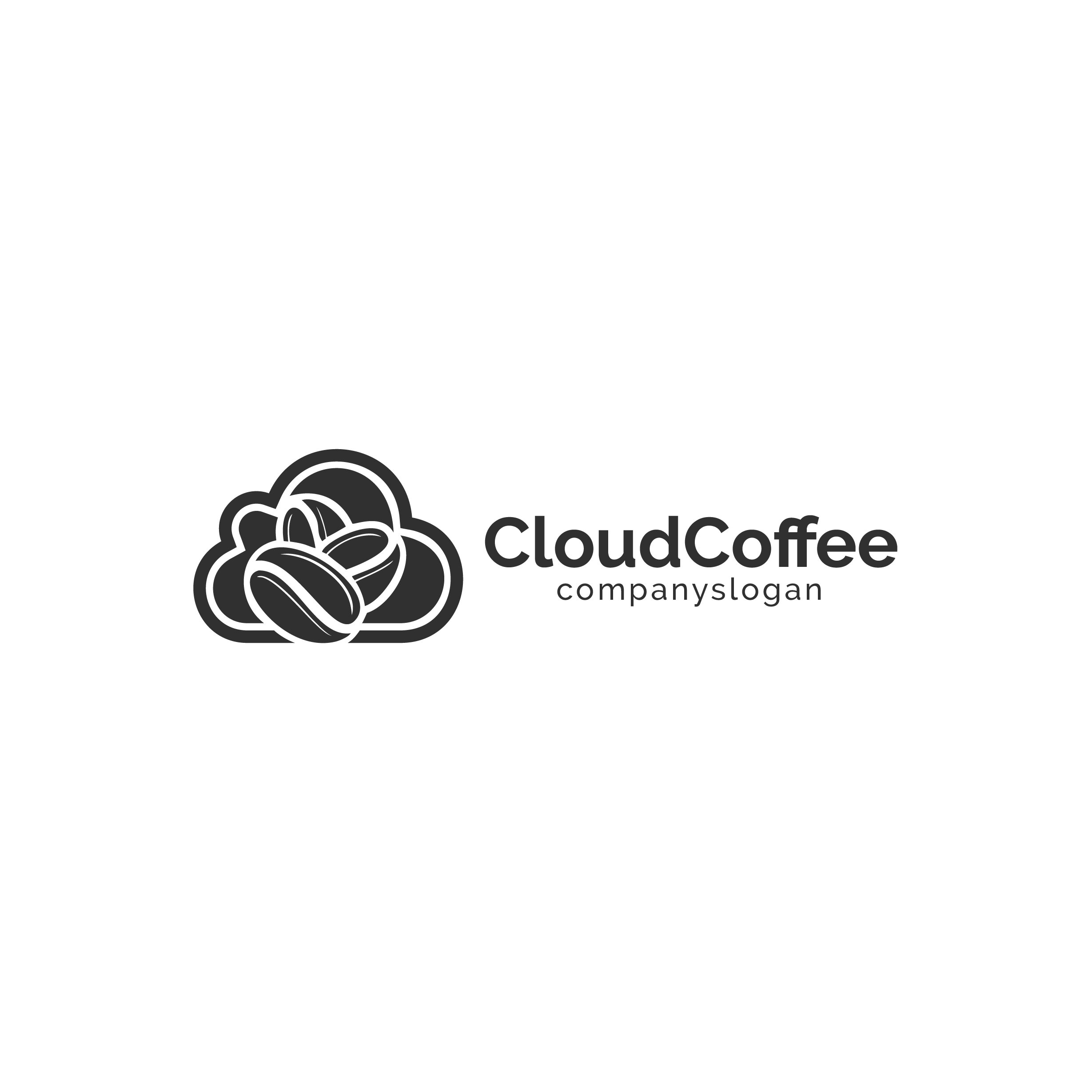 Cloud Coffee Logo (291847) | Logos | Design Bundles
