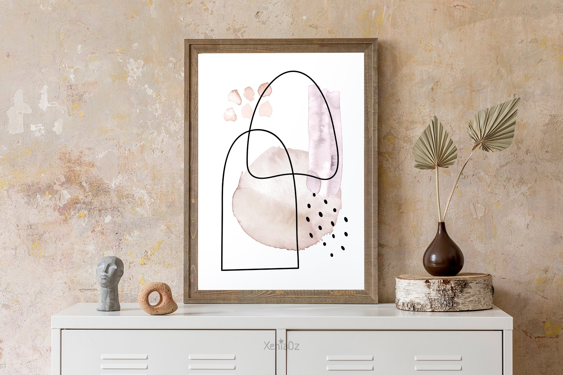 Abstract Watercolor Clipart. Neutral Design Elements. PNG (725935 ...