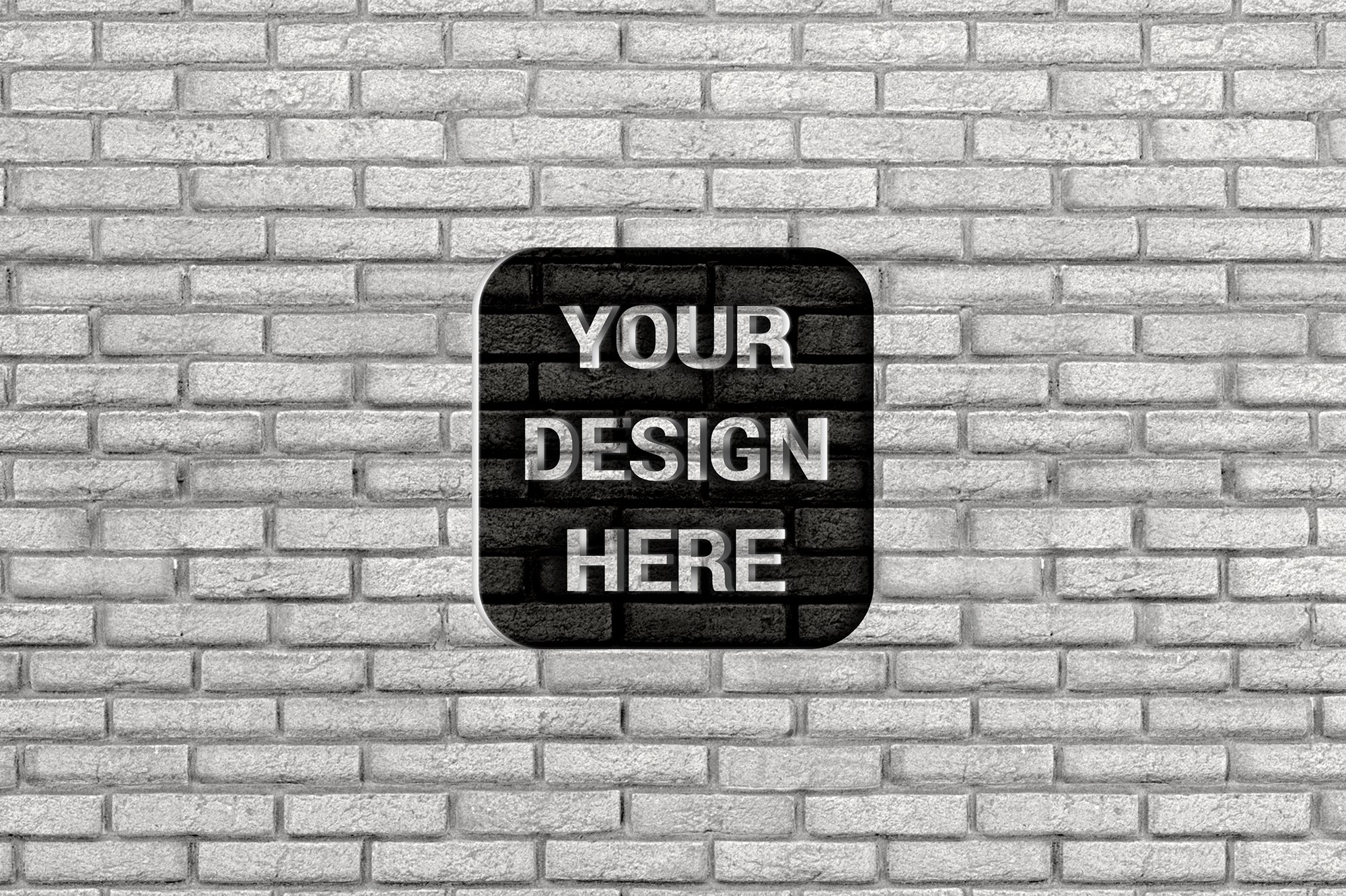 Brick wall mock-up.
