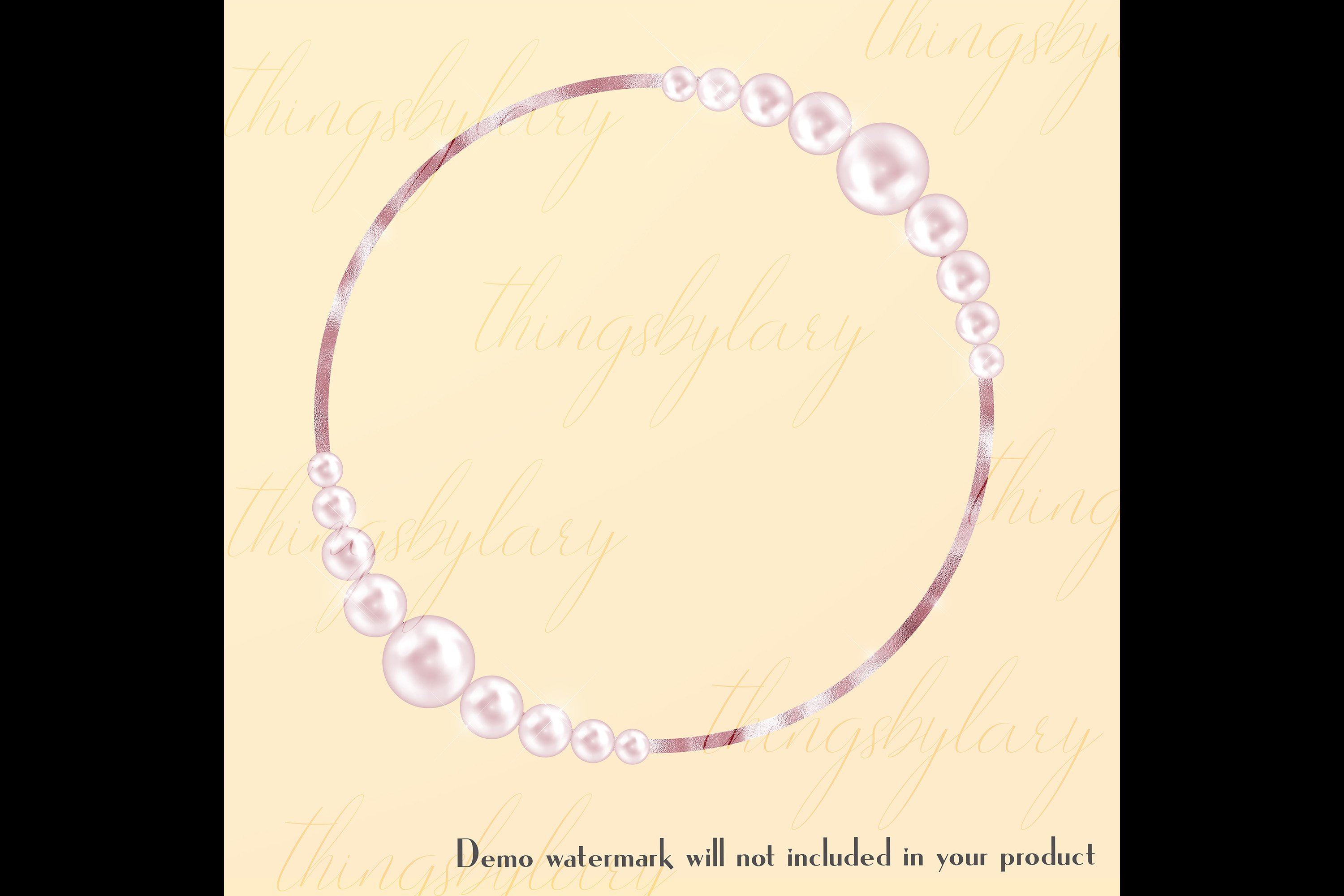 100 Pearl & Foil Circle Frames Clip arts Real Pearl Frames (564276 ...