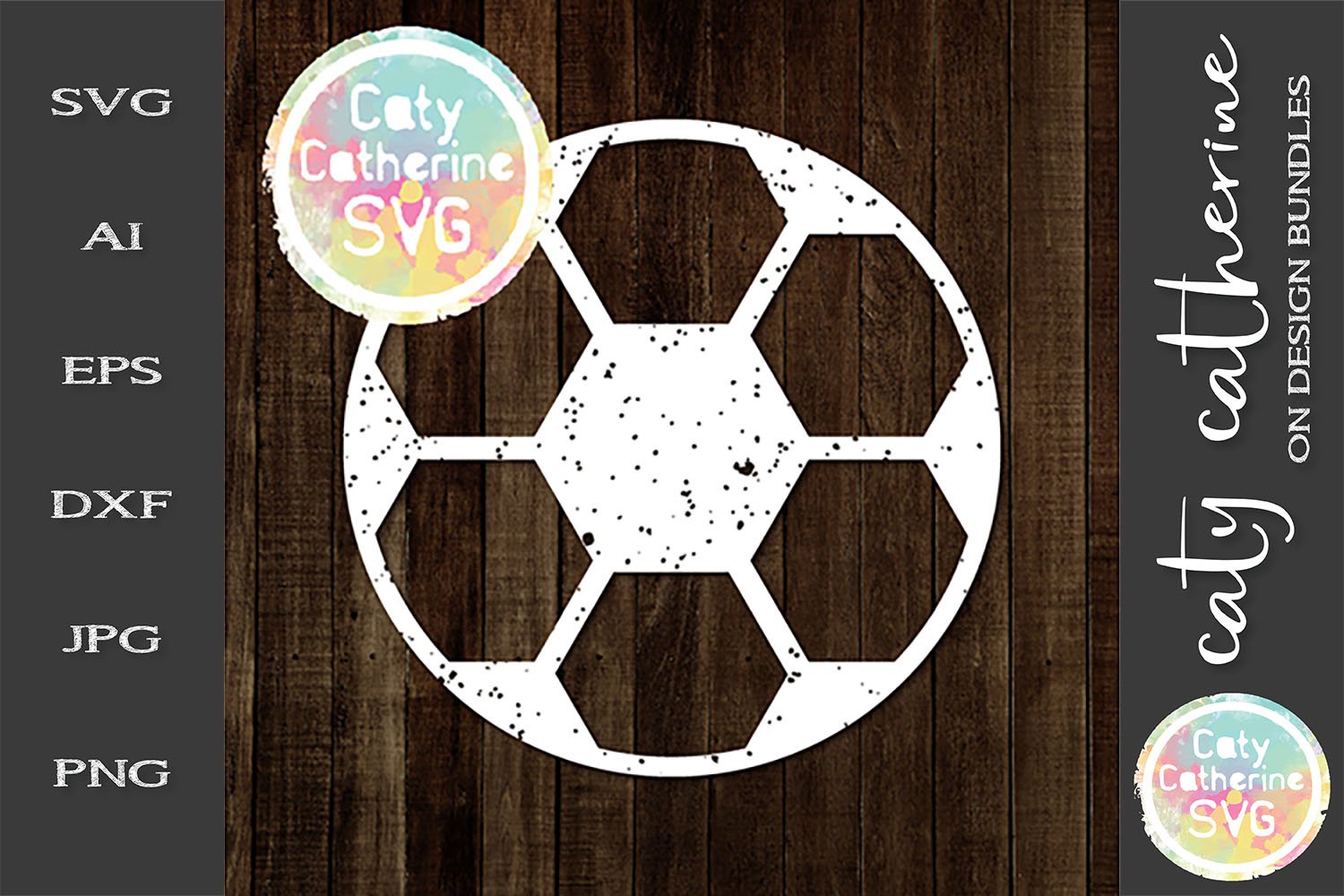 Soccer Distressed Sports Ball SVG Cut File (645781) | SVGs | Design Bundles