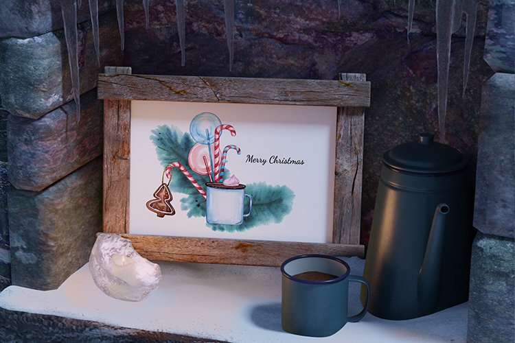 Watercolor Christmas clipart (936653) | Illustrations | Design Bundles