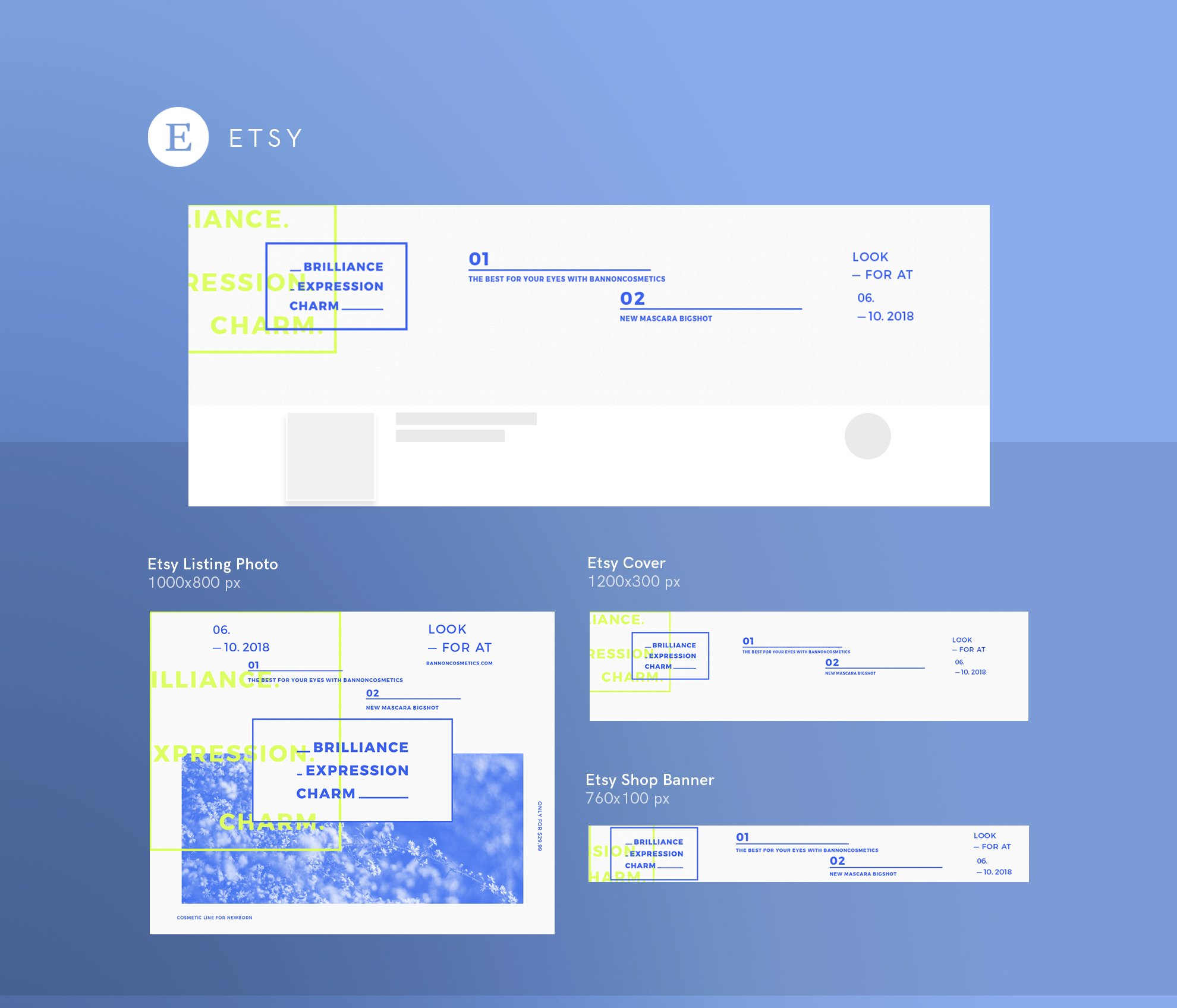 Cosmetics Collection Design Templates Bundle (116706) | Branding ...
