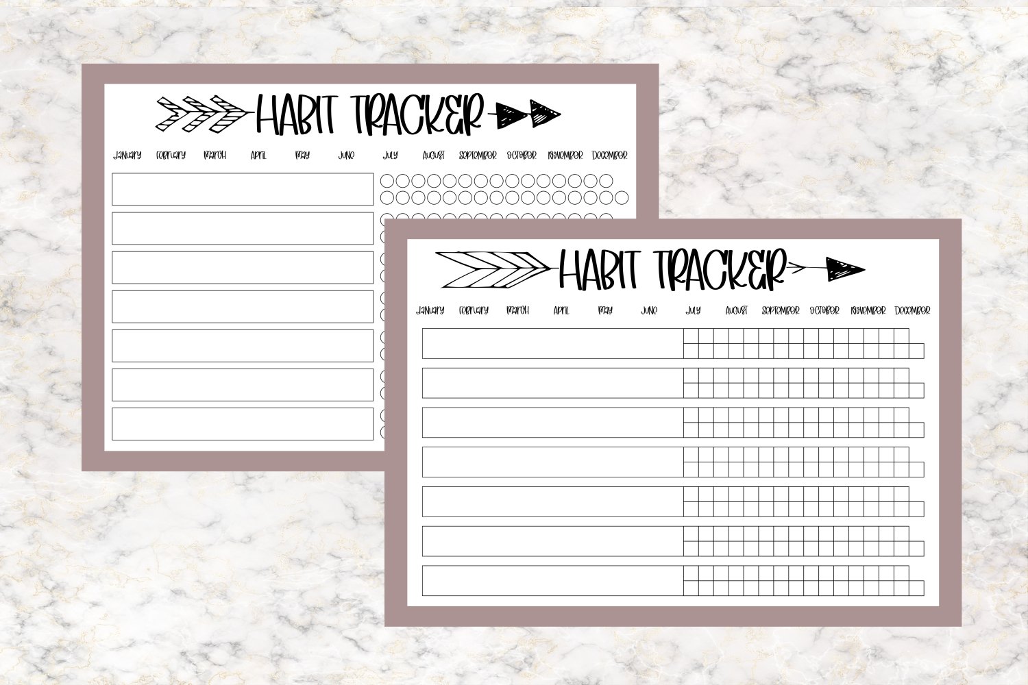 Habit Tracker Arrow Digital Planners