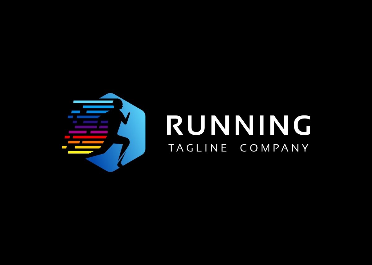 Running Logo (177142) | Logos | Design Bundles