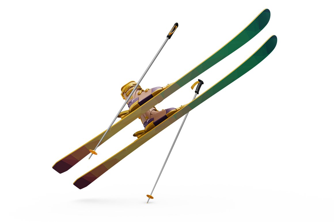 Ski Mockup (72729) | Mockups | Design Bundles
