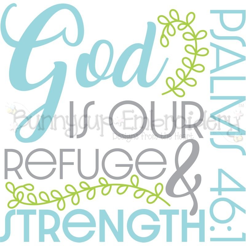 Psalms 46 1 God Is Your Refuge - SVG, Clipart, Graphics (777000) | Cut ...