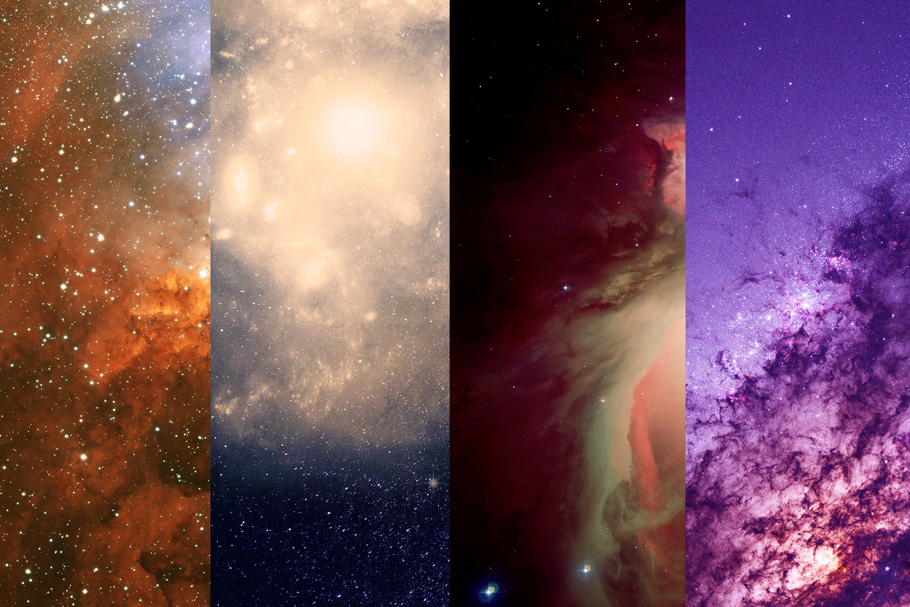 Space Digital Papers, Galaxy, Nebula Backgrounds (555495) | Backgrounds ...