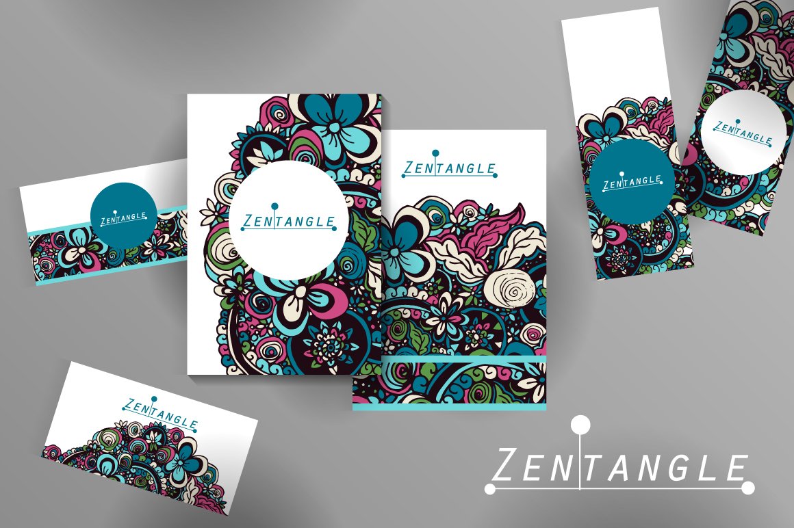 Zentangle style cards (17600) | Illustrations | Design Bundles