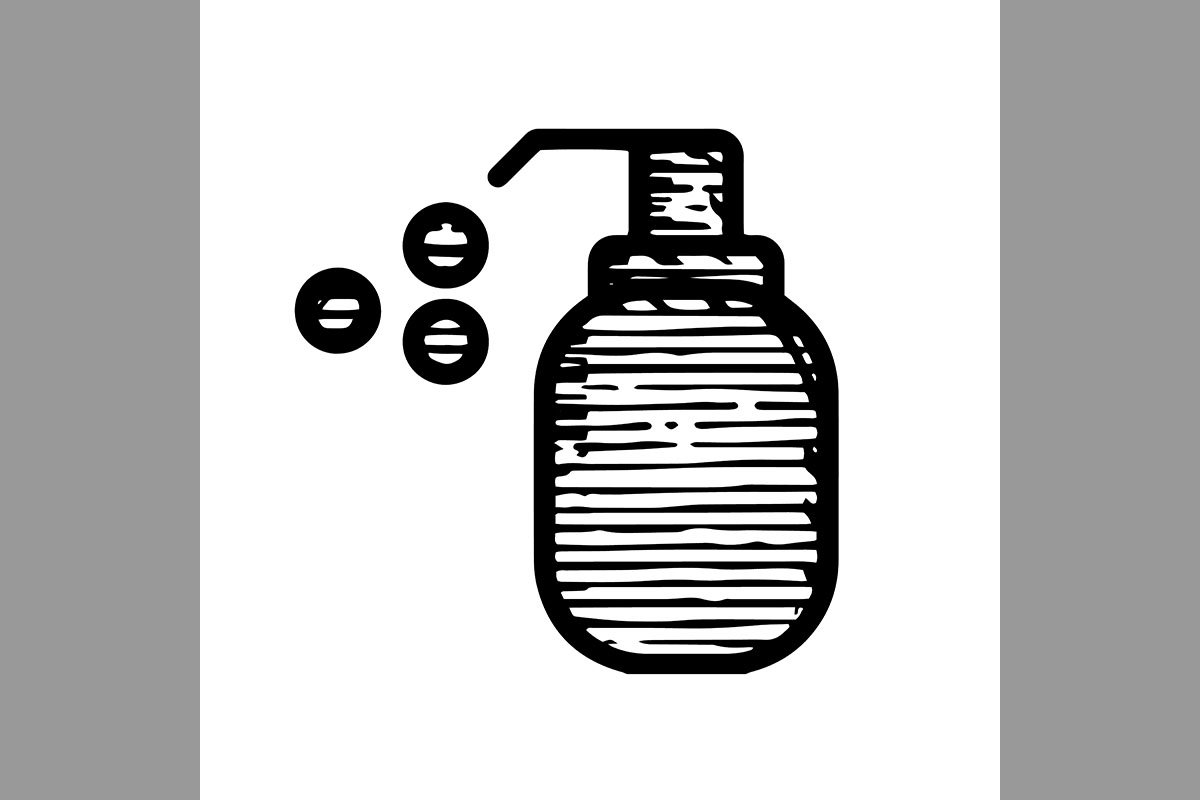 hand drawn soap symbol line icon, Vector (887267)