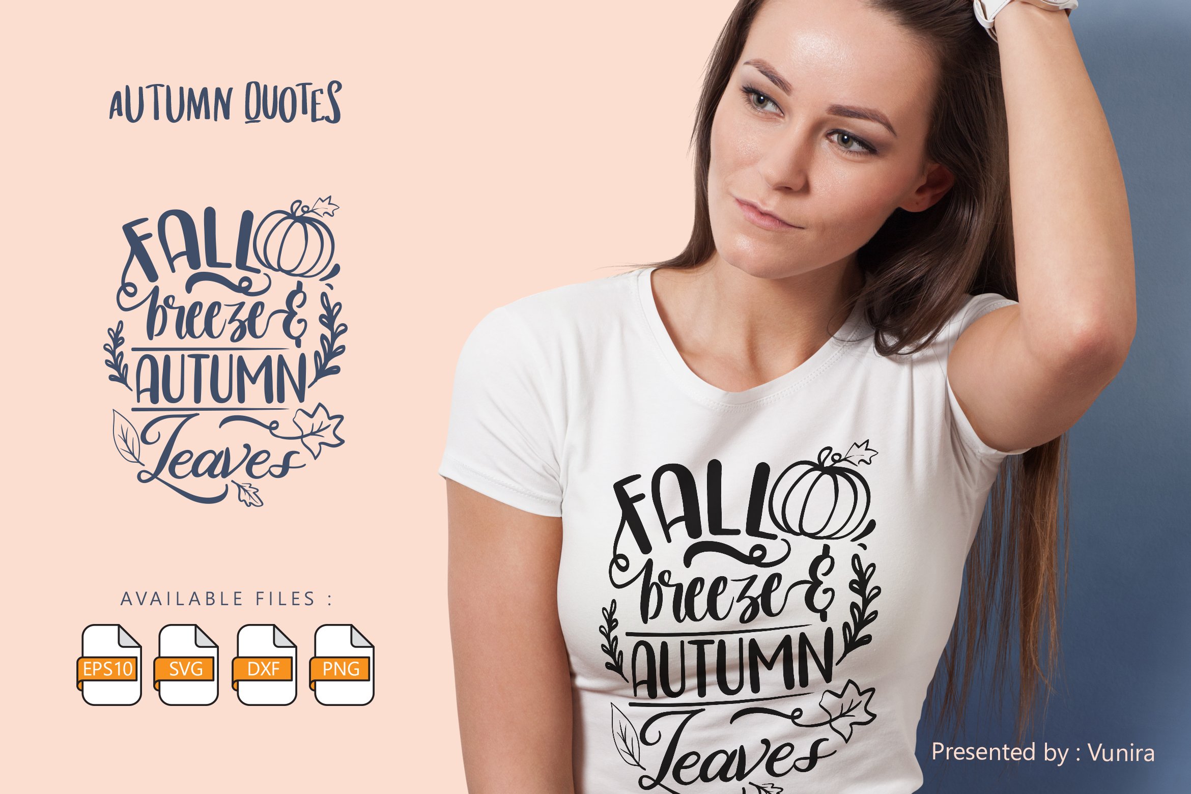 Fall Breeze Autumn Leaves Lettering Quotes 891953 SVGs Design