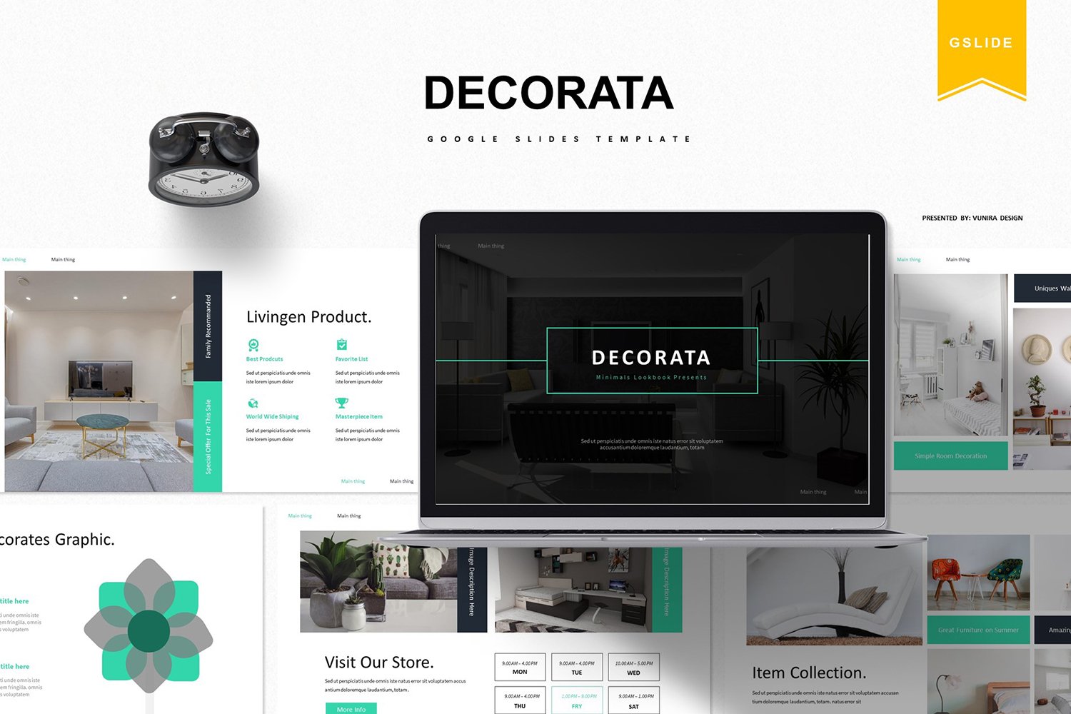 Decorata | Google Slides Template (800106) | Google Slides | Design Bundles