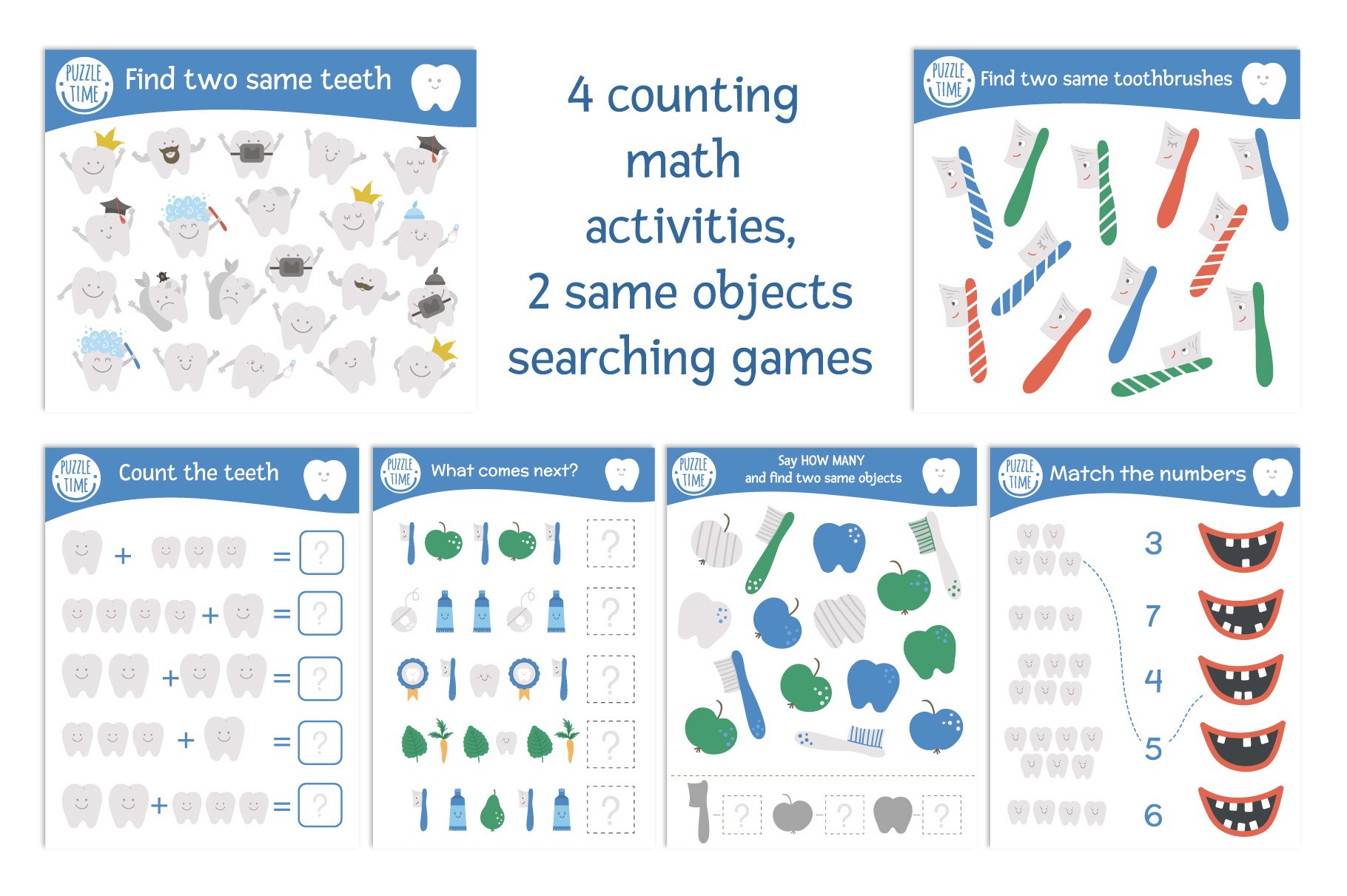 Dentist's Games (615513) | Educational | Design Bundles