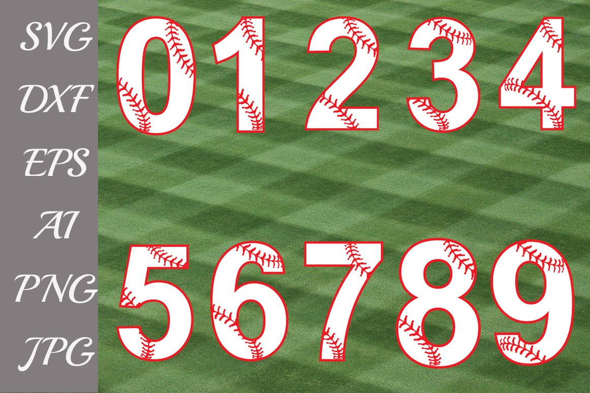 Baseball Numbers Svg,BASEBALL SVG (86244) | SVGs | Design Bundles