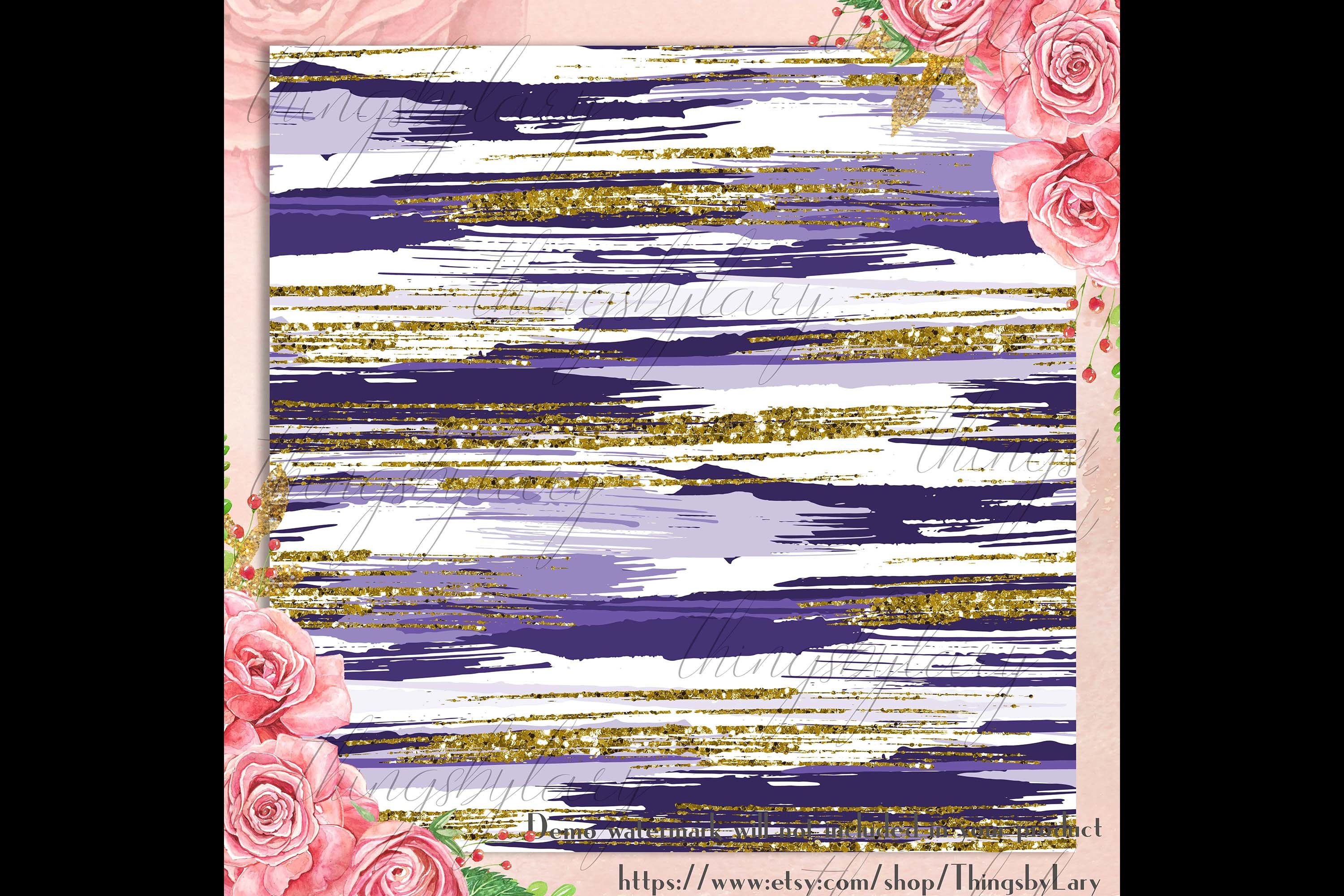 100 Seamless Gold Glitter and Brush Stroke Digital Papers (217854 ...