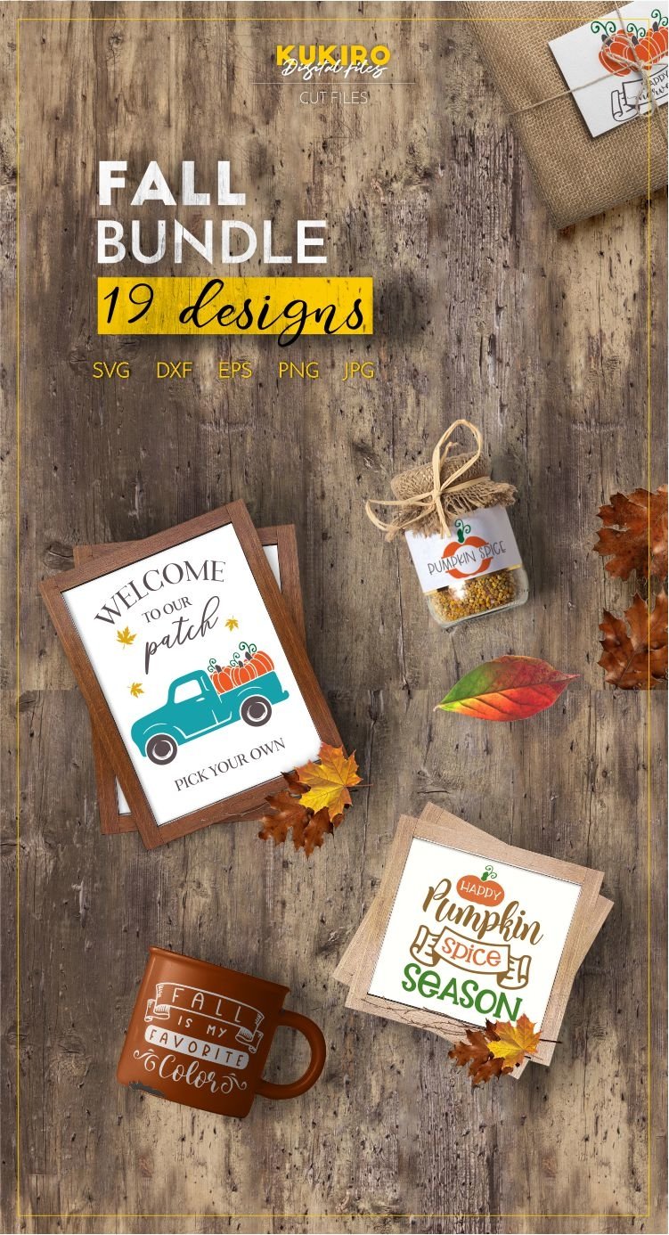 Fall Bundle SVG Cut files - Thanksgiving Pumpkin Bundle (312698) | Cut ...