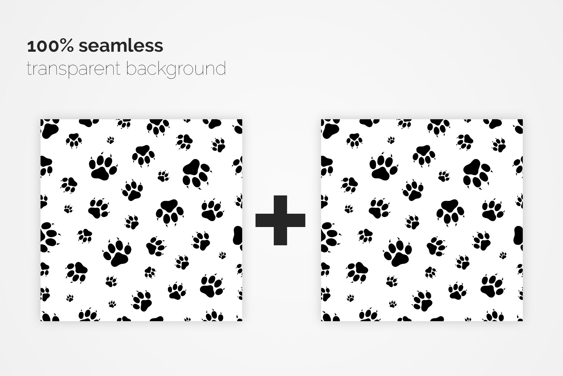 Paw Prints Seamless Patterns (1030701) | Patterns | Design Bundles