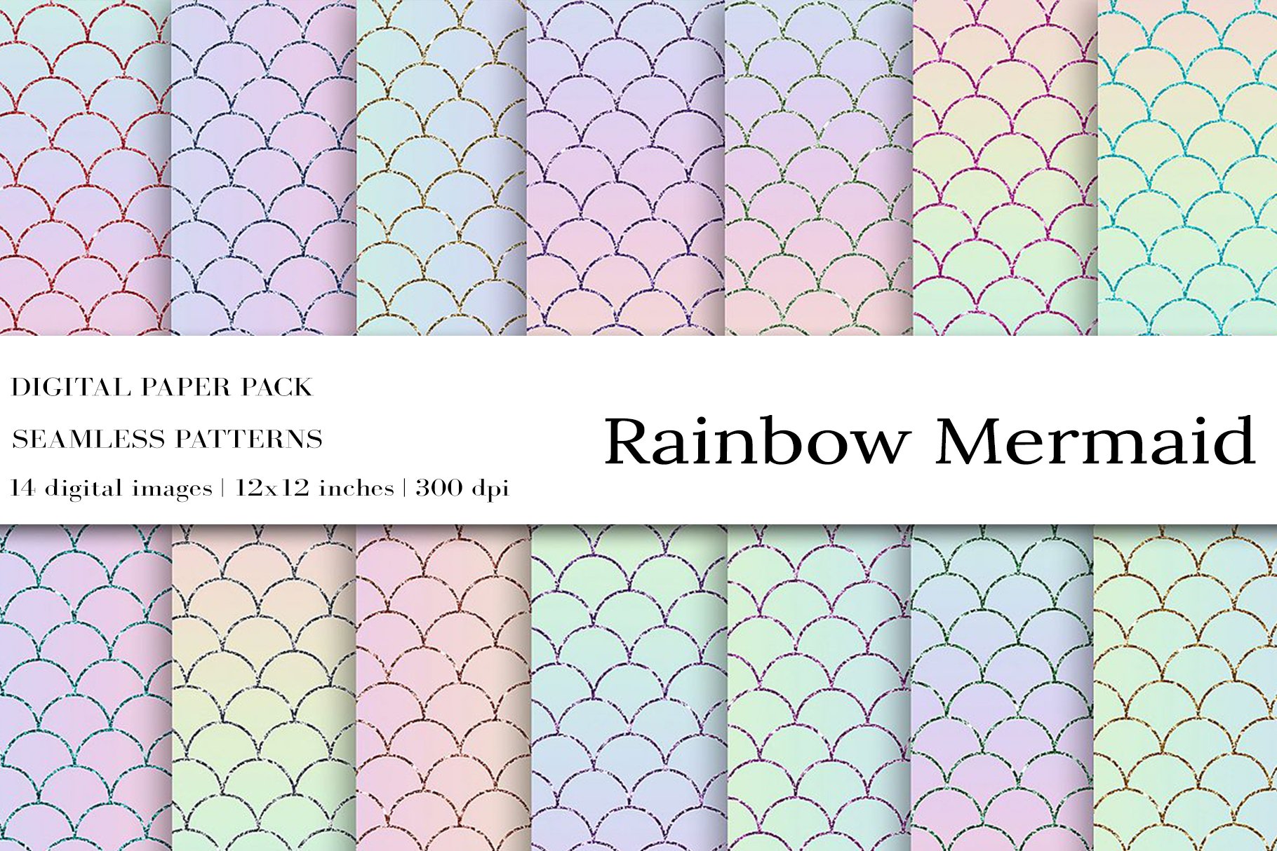 Glitter Scrapbooking Gold Mermaid Purple Mermaid Mermaid Digital Paper ...