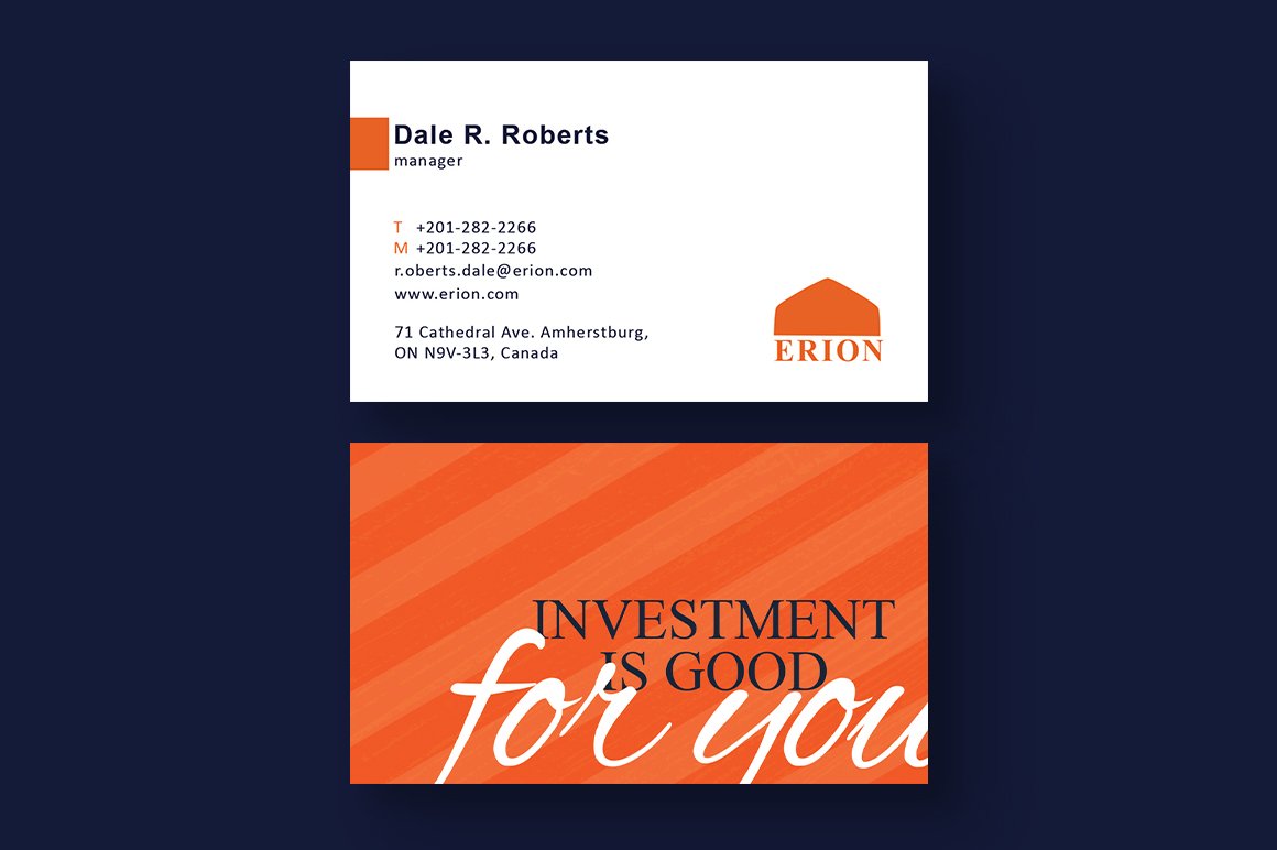 Financial Advisor Business Card (143591) | Business Cards | Design Bundles