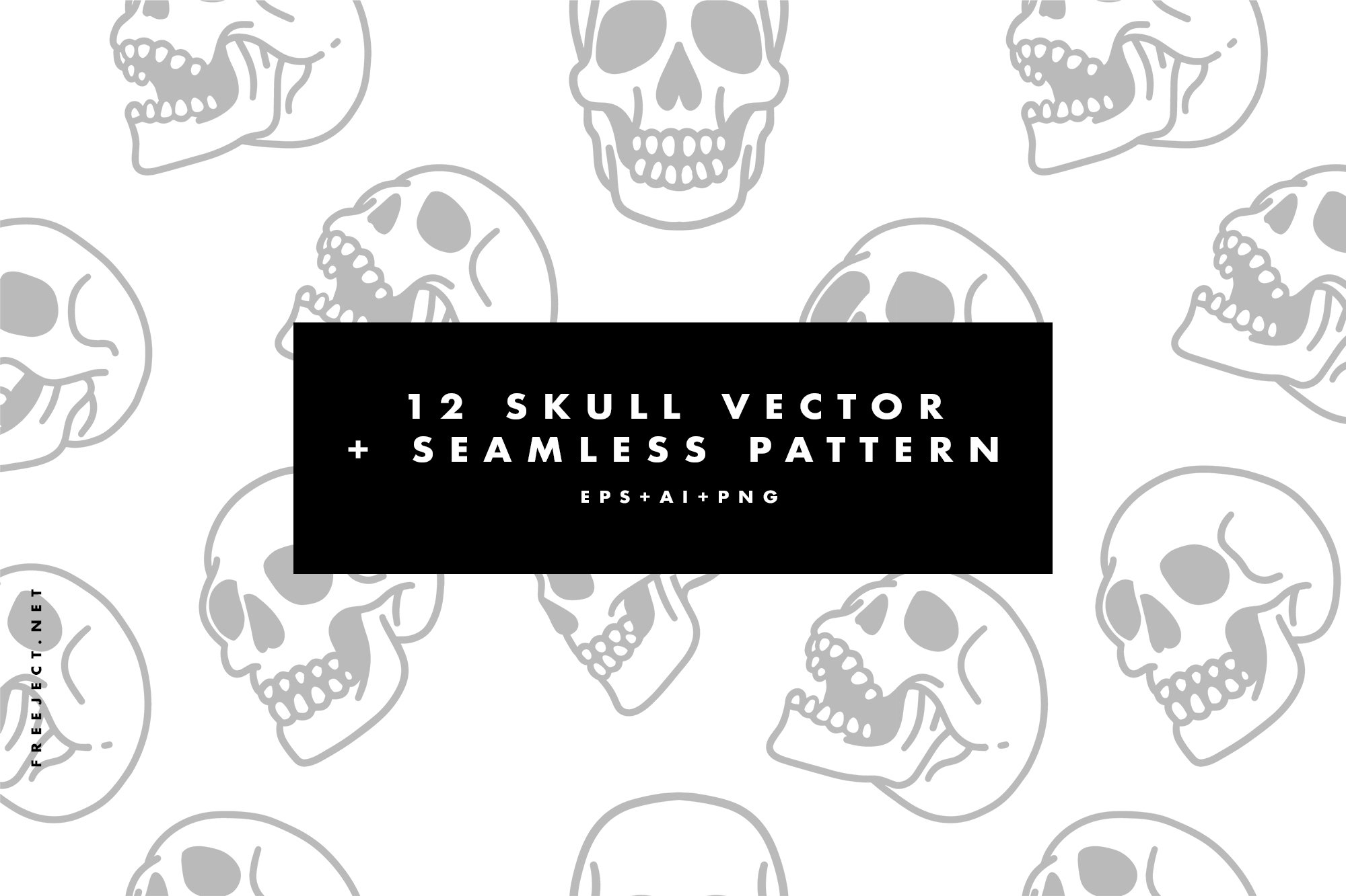 Skull Vector Illustrstion Pattern (694826) | Patterns | Design Bundles