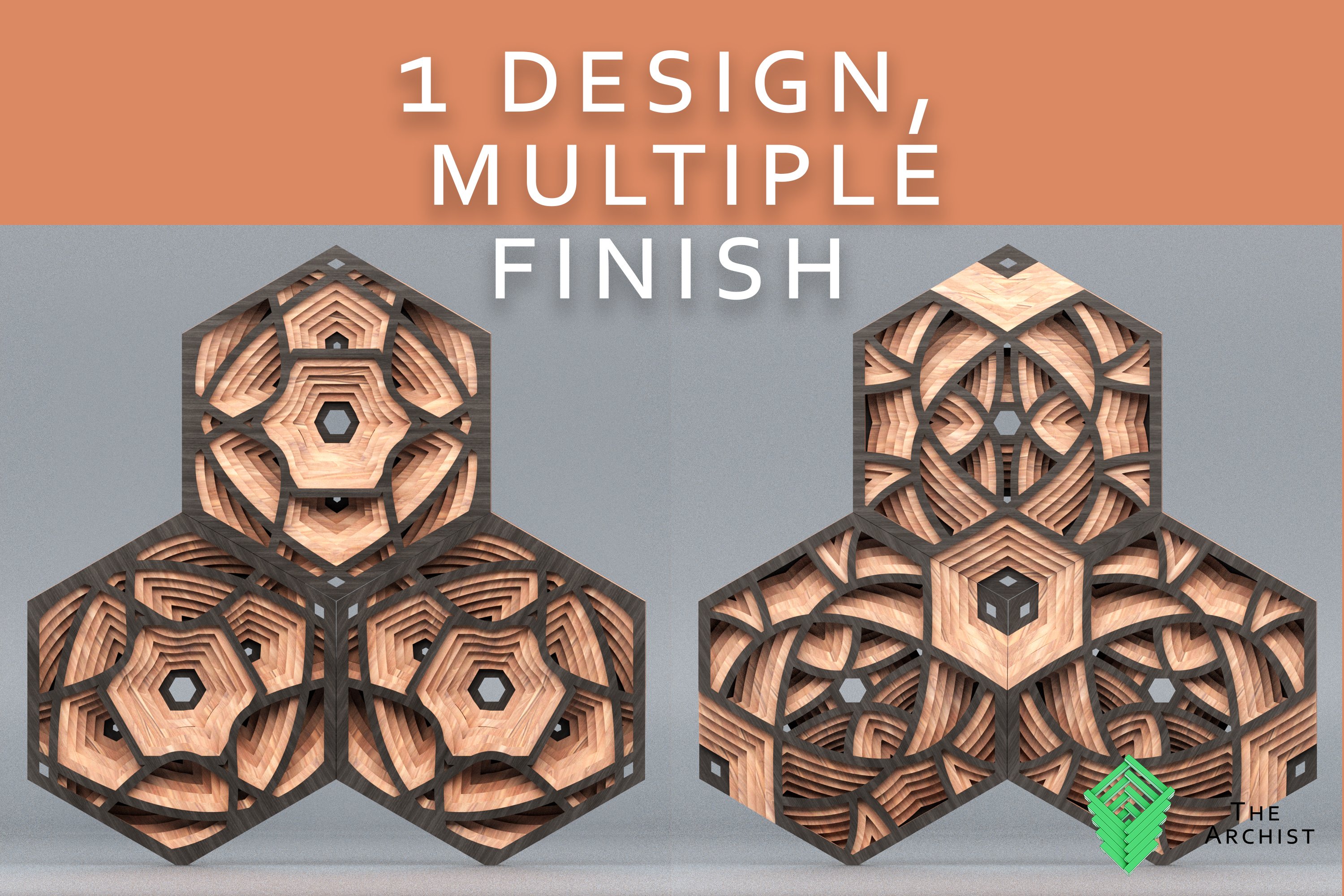 Double sided Hex design (1090665) | Cut Files | Design Bundles